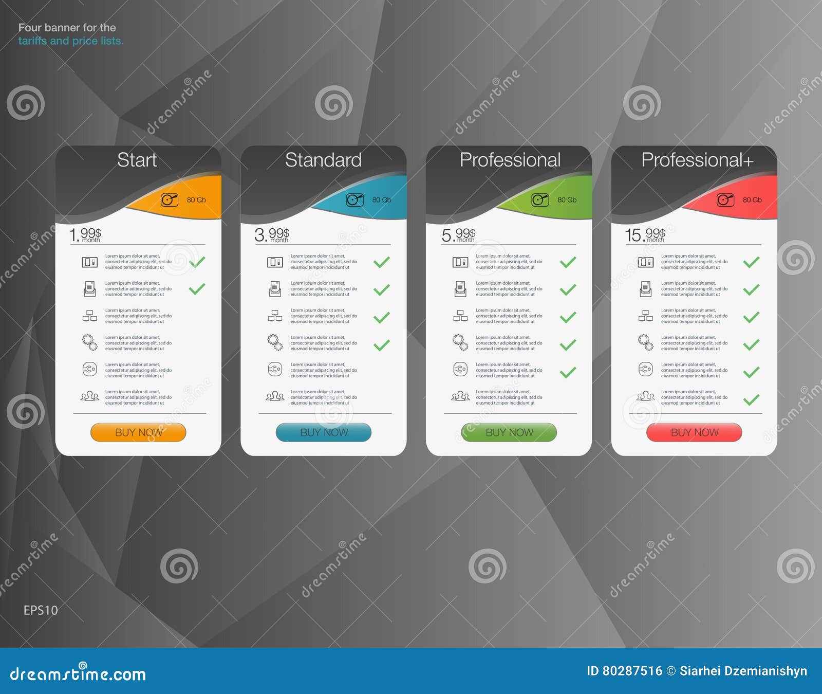 Price List Design Inspiration