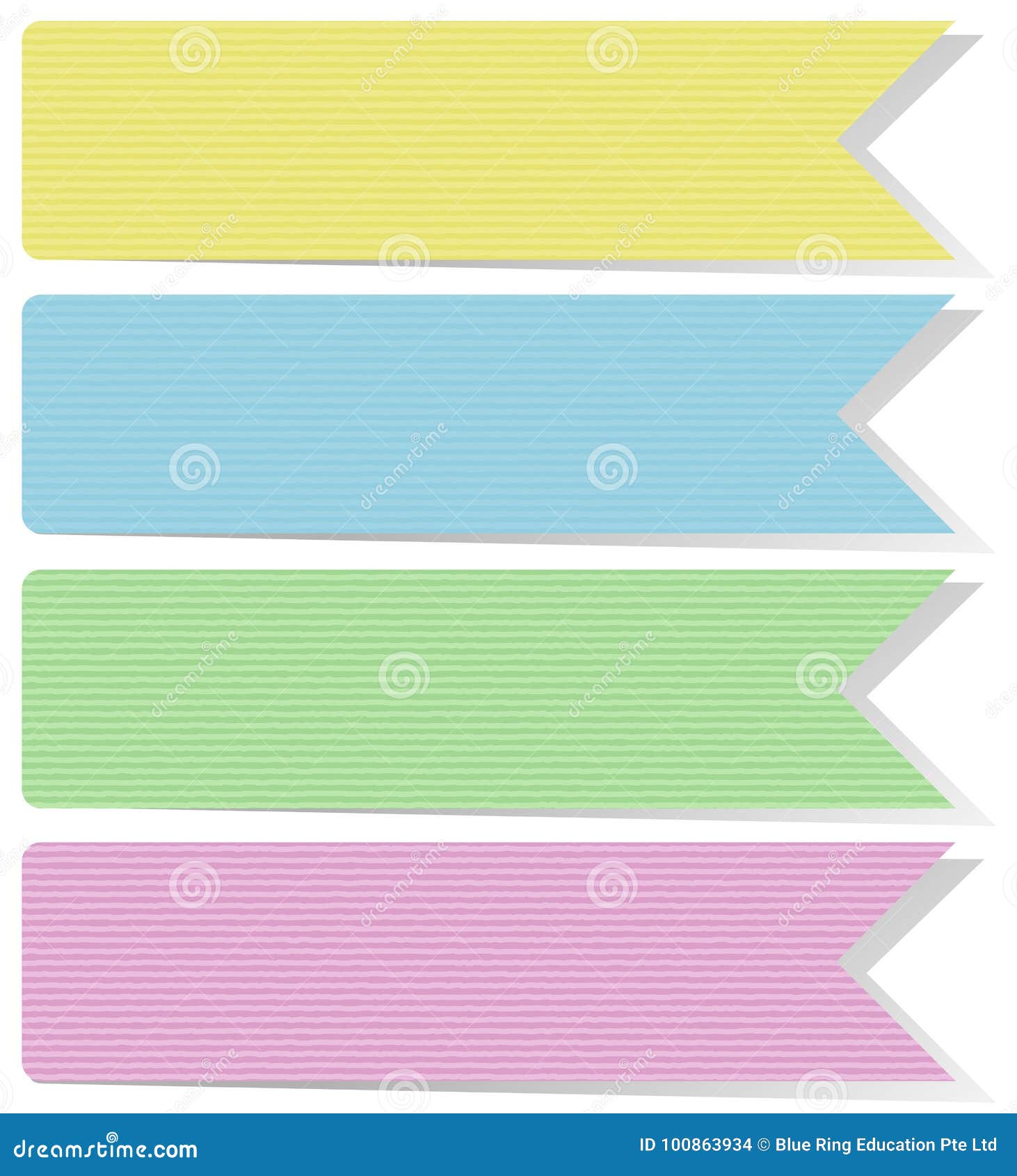 Four Banner Templates without Text Stock Vector - Illustration of ...
