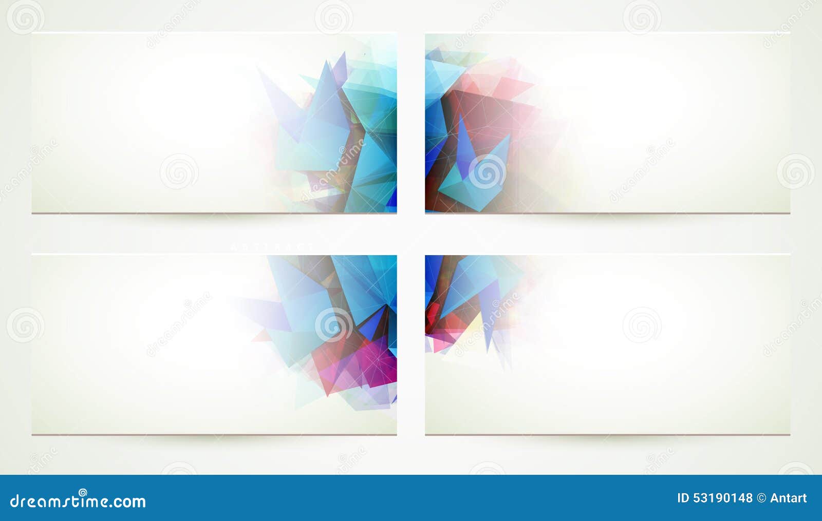 Four banners. stock vector. Illustration of element, four - 53190148