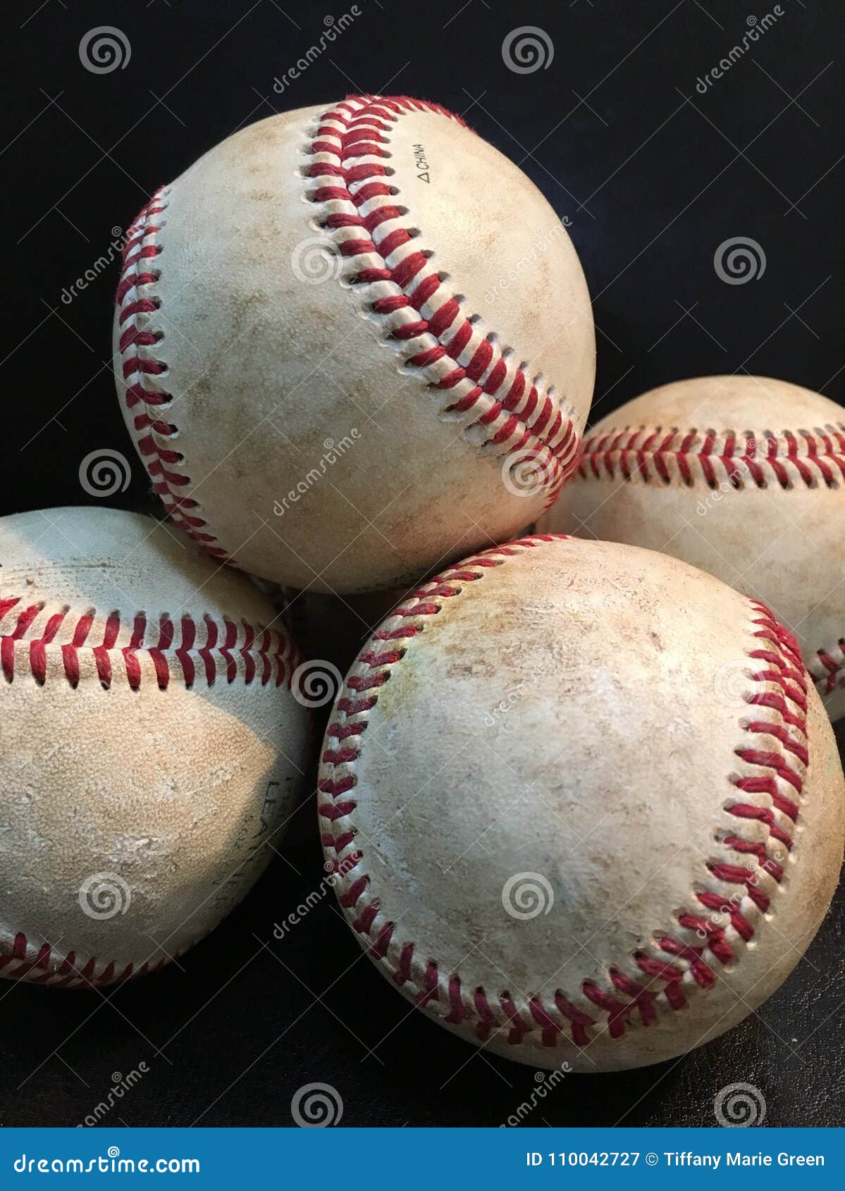 Stacked baseballs stock image. Image of stacked, baseballs - 110042727