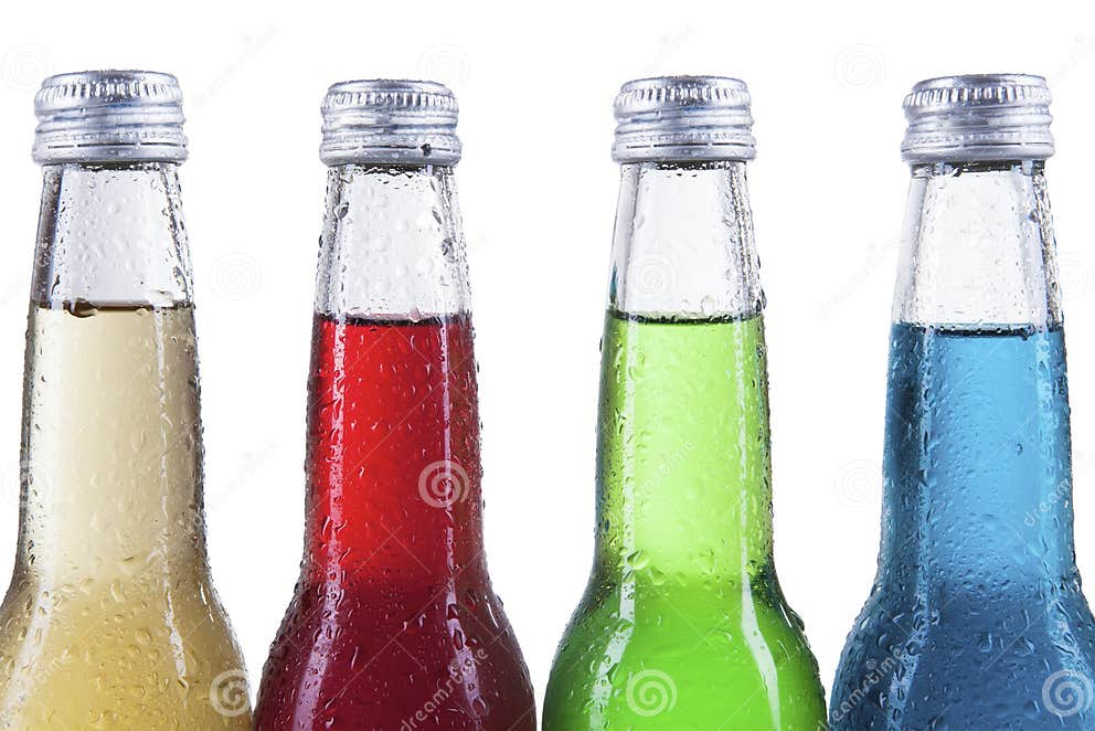 Four Beers with Different Colors Stock Photo - Image of drunk ...