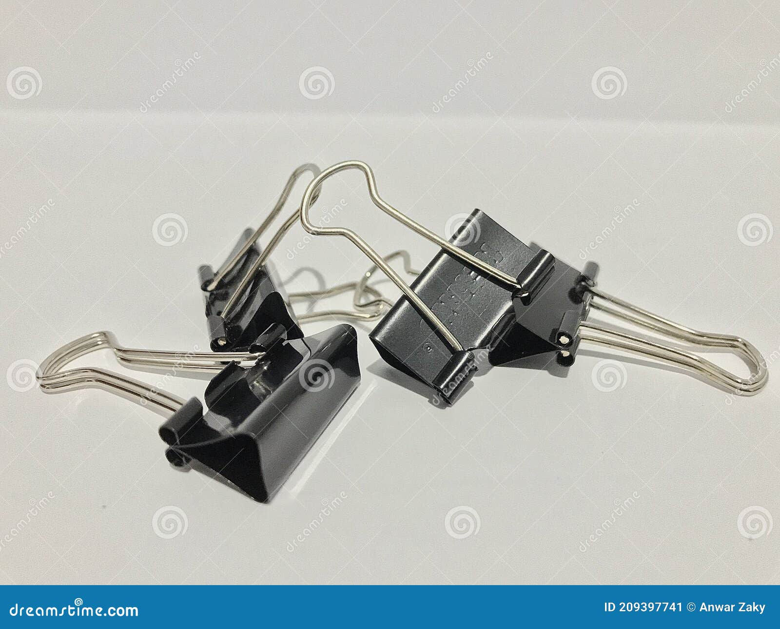 Clips stock image. Image of shot, front, black, view - 209397741