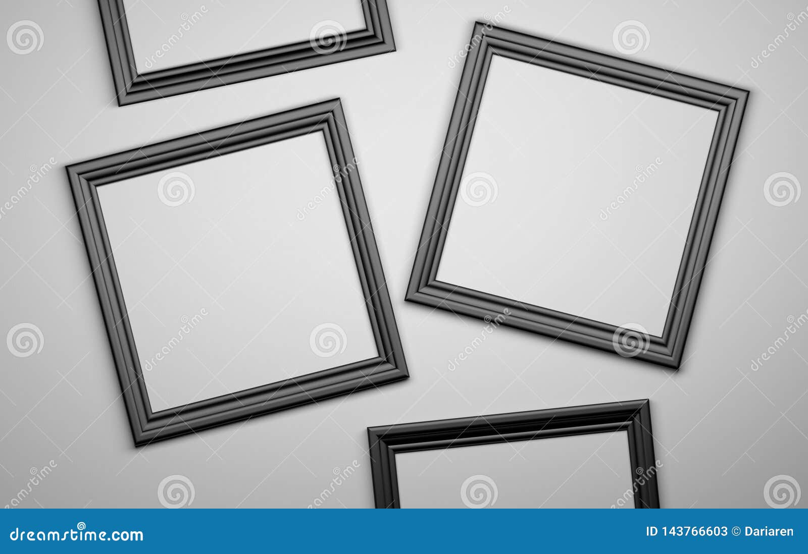 Four black image frames stock illustration. Illustration of poster ...