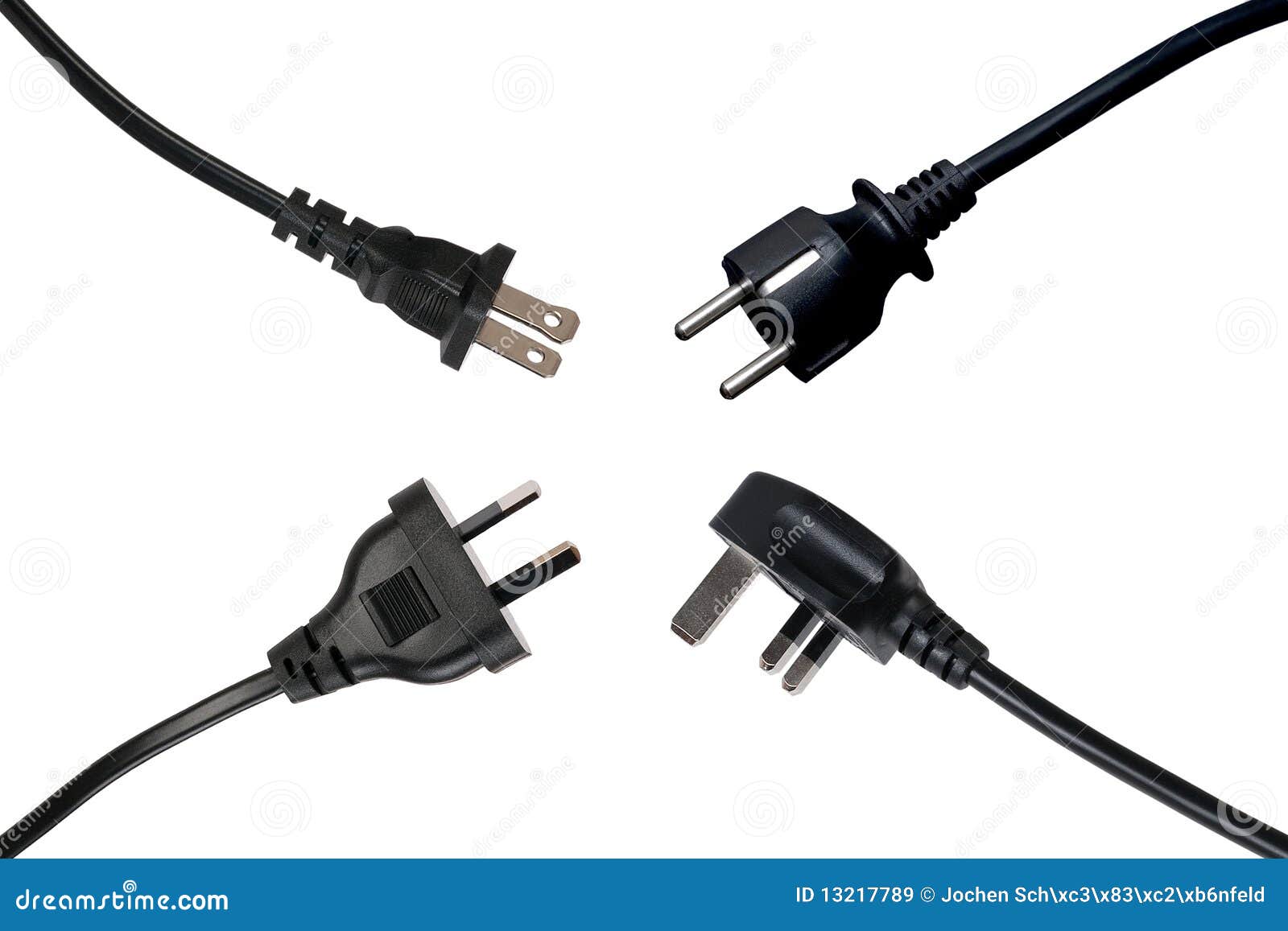 Power Plugs. Electric Power Distribution Unit Plug Cable For Outdoor ...