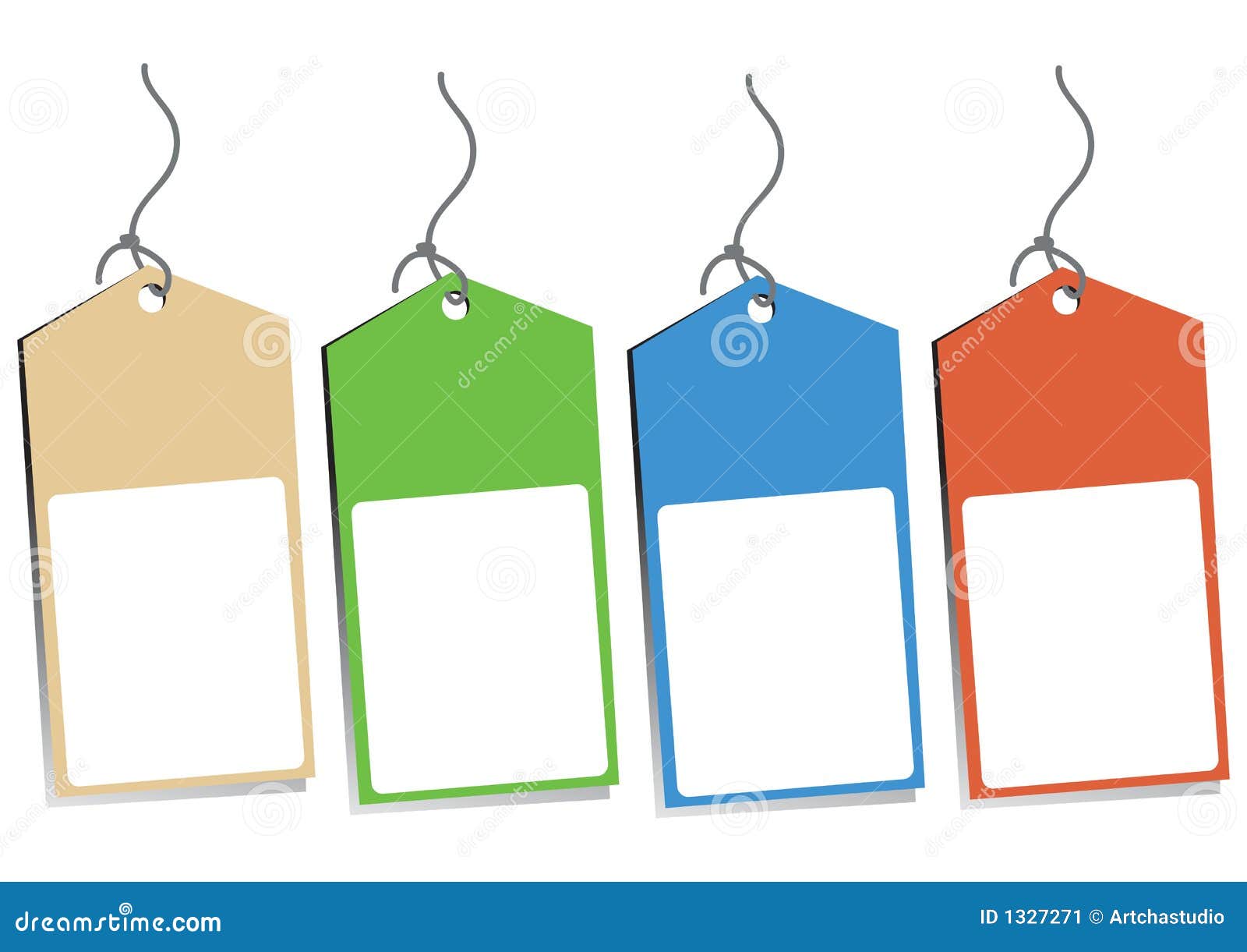 Blank Tags Clipart