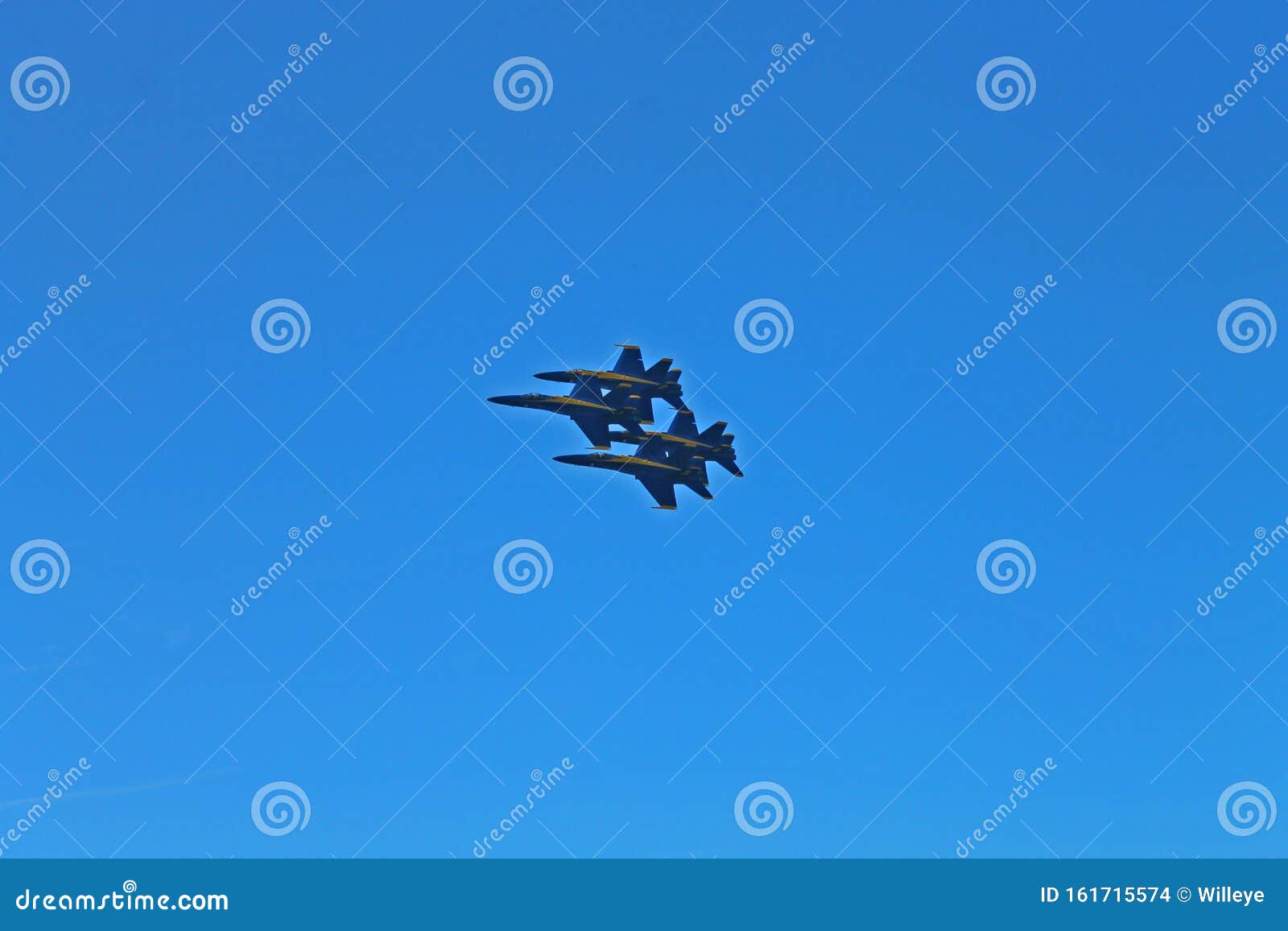 Four Blue Angels in the Sky Editorial Stock Image - Image of force ...