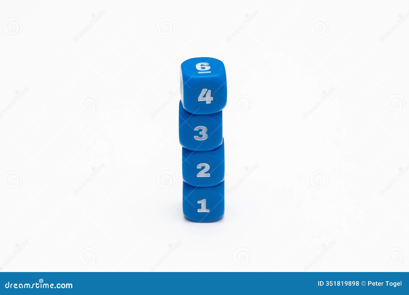 Numbers Tower Of Wooden Blocks. Simple Steps. Organization And ...
