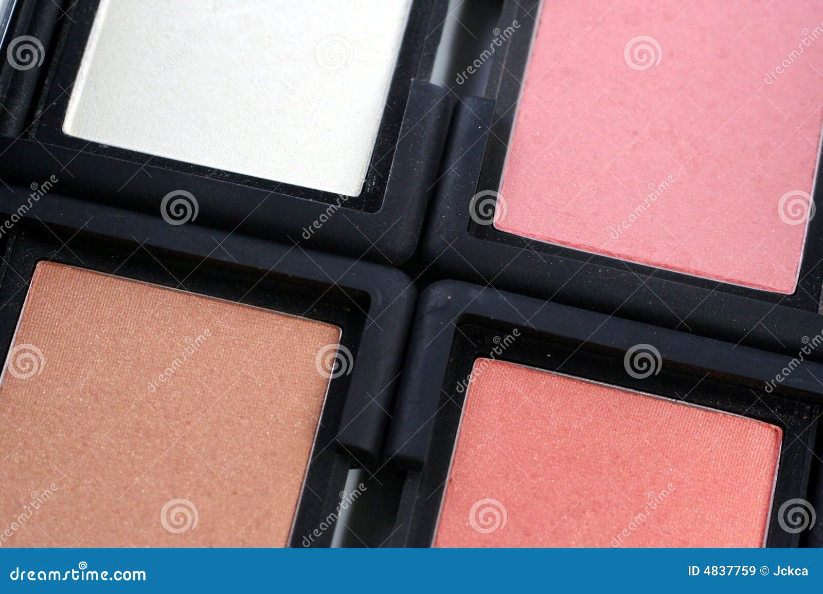 Four blush compacts stock image. Image of makeup, compact - 4837759