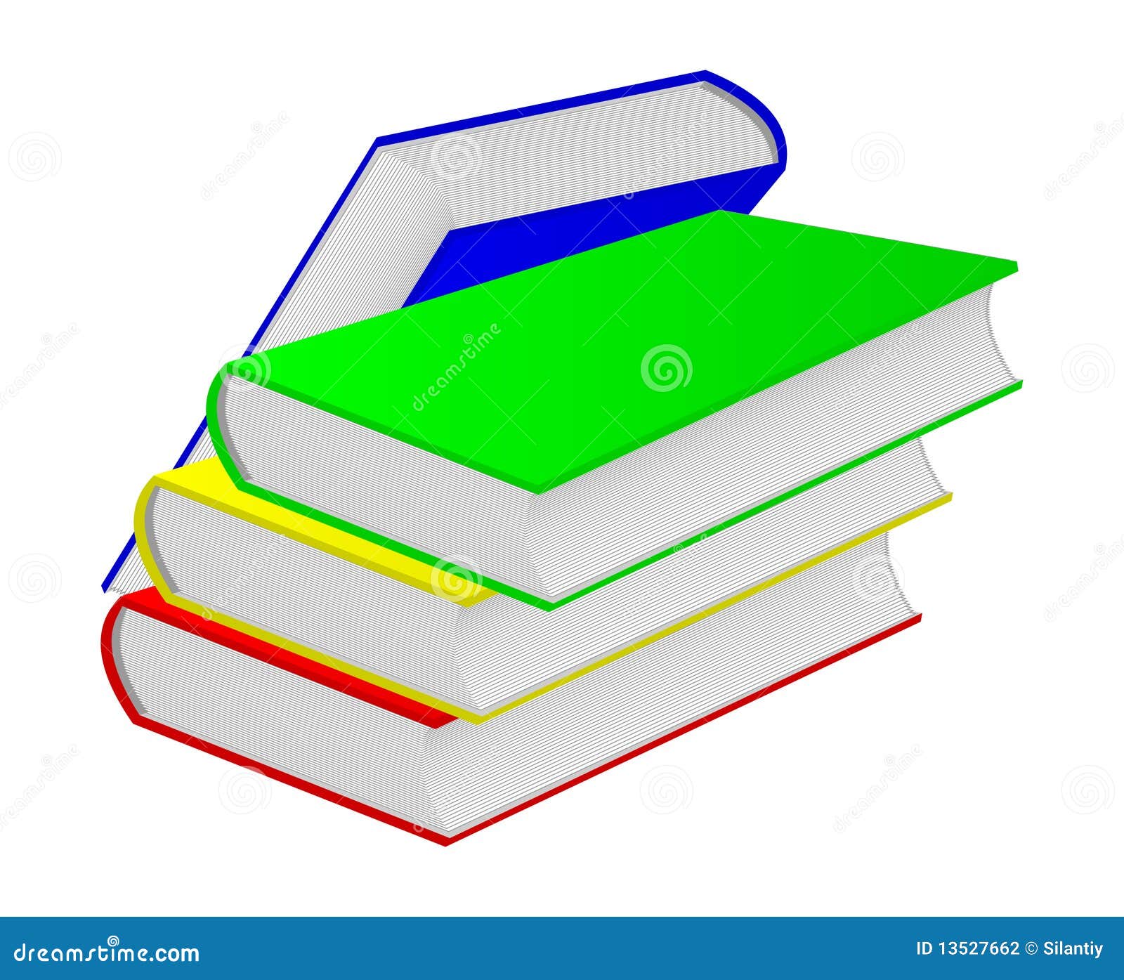 Four books. stock vector. Illustration of book, read - 13527662