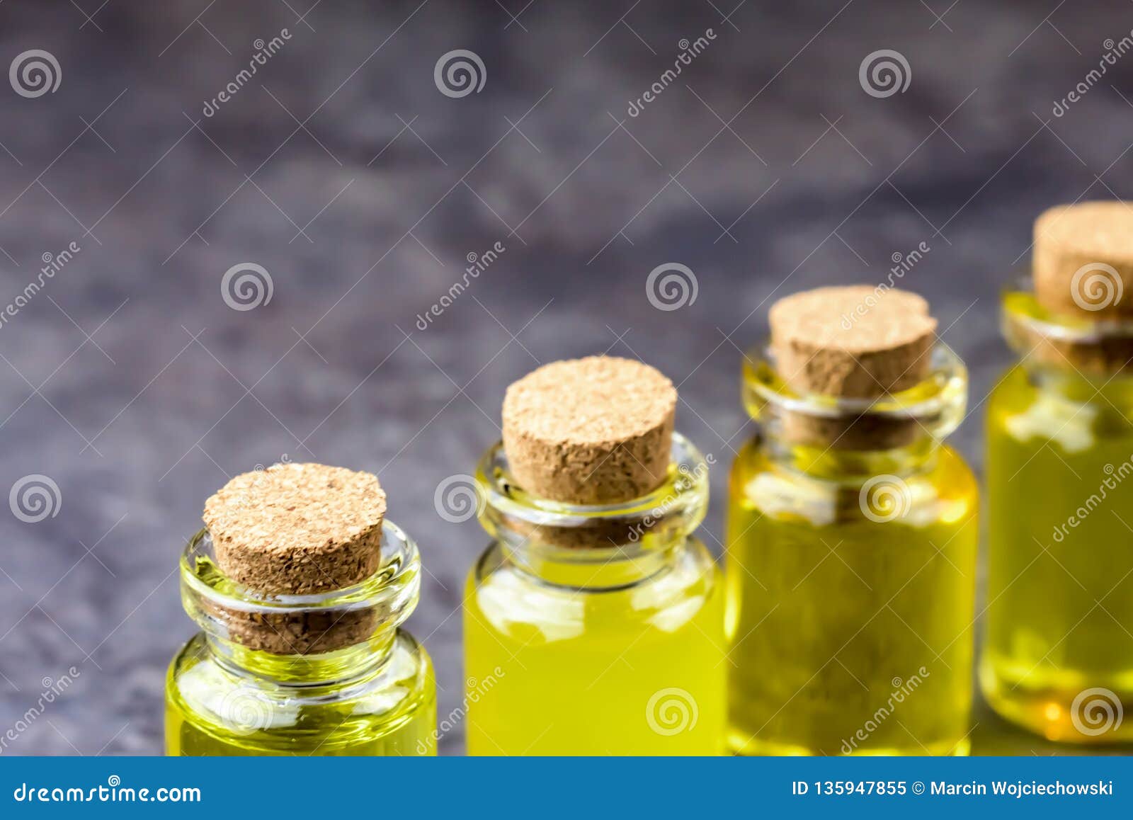 Four Bottles of Different Oils Stock Image - Image of avocado ...