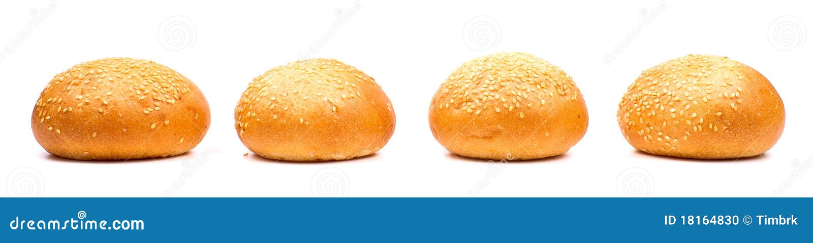 Four buns stock photo. Image of line, roll, meal, group - 18164830
