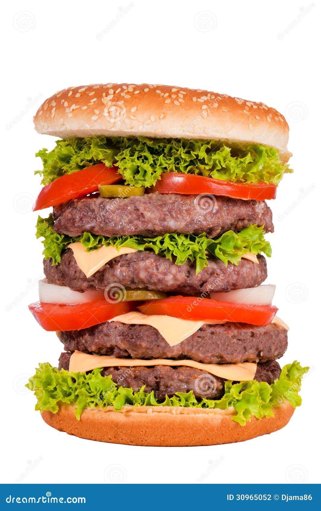 Four burgers stock photo. Image of cheese, meat, beef - 30965052
