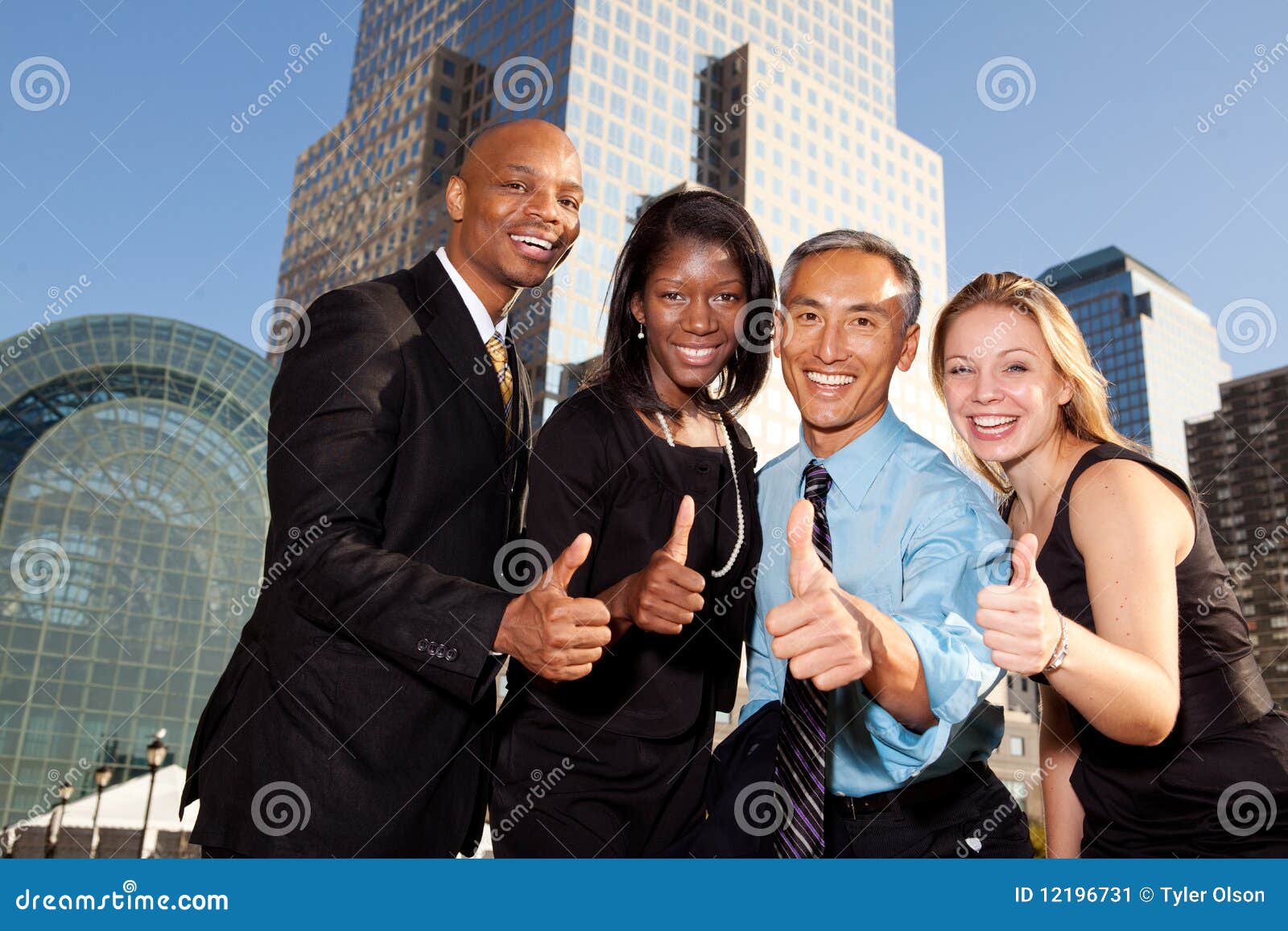 Four Business People stock image. Image of business, happy - 12196731