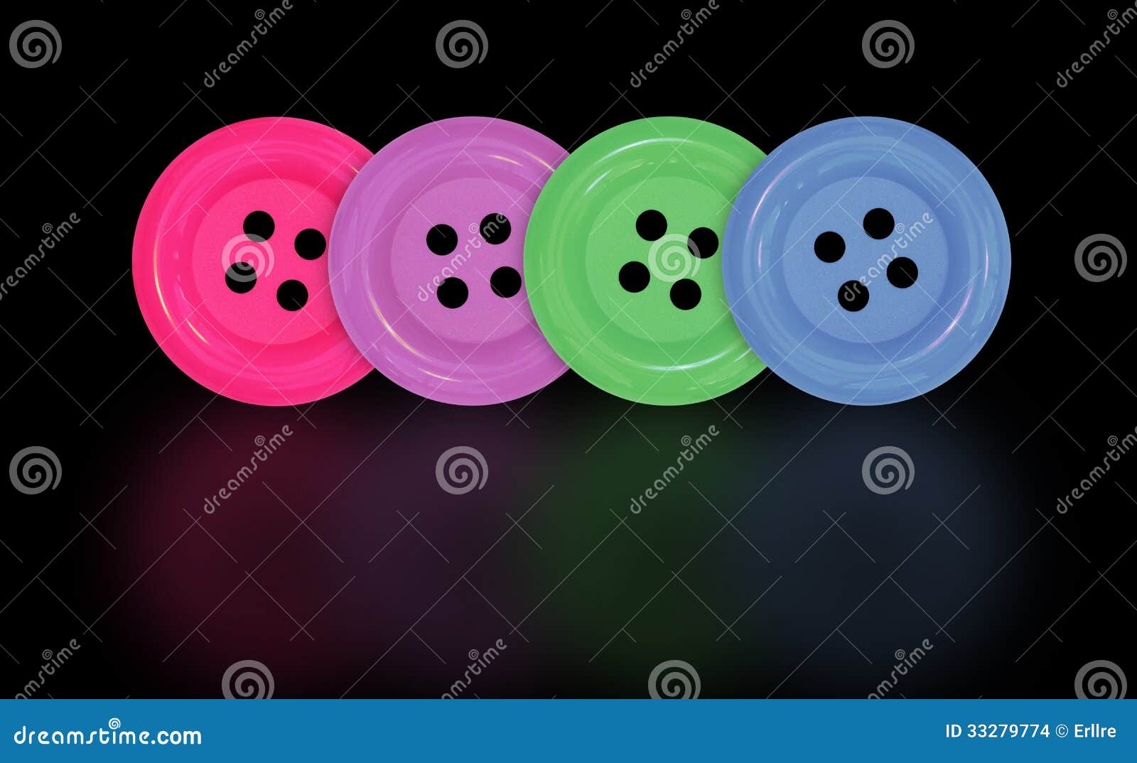 Four butons stock photo. Image of isolated, craft, group - 33279774