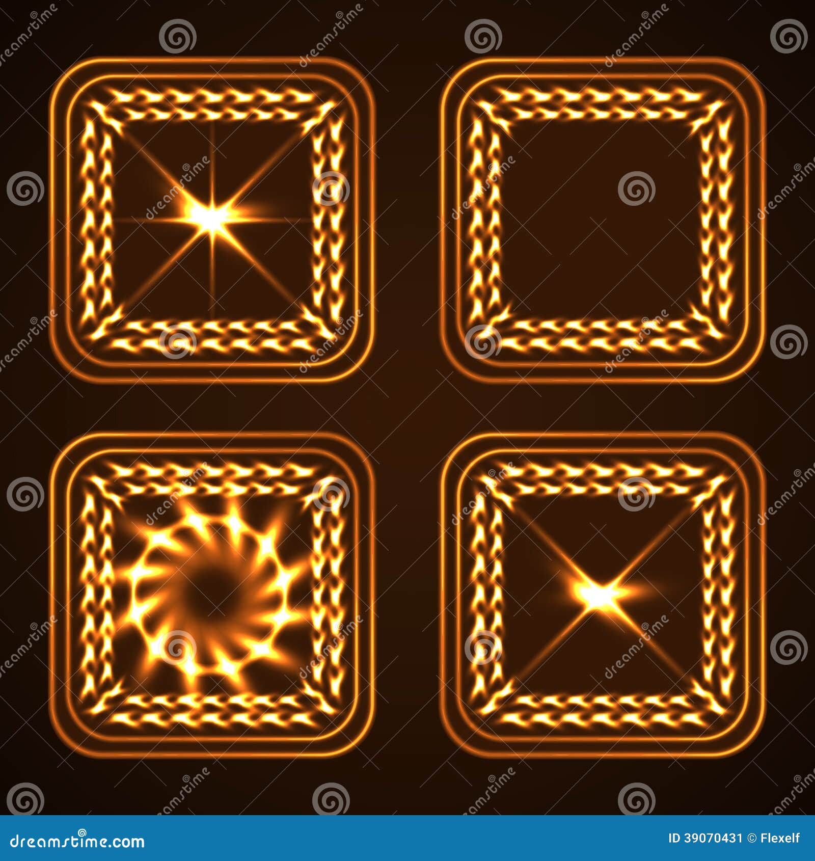 Four buttons stock vector. Illustration of message, creativity - 39070431