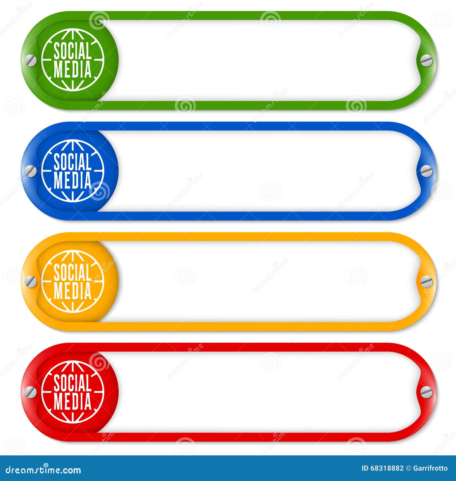 Four buttons stock vector. Illustration of internet, hardware - 68318882