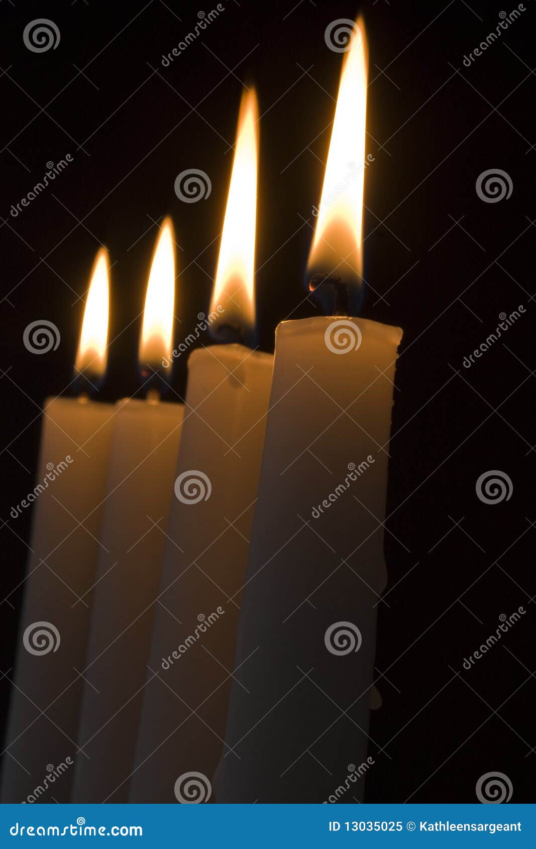 Four candels 4 stock image. Image of evening, white, smoke - 13035025