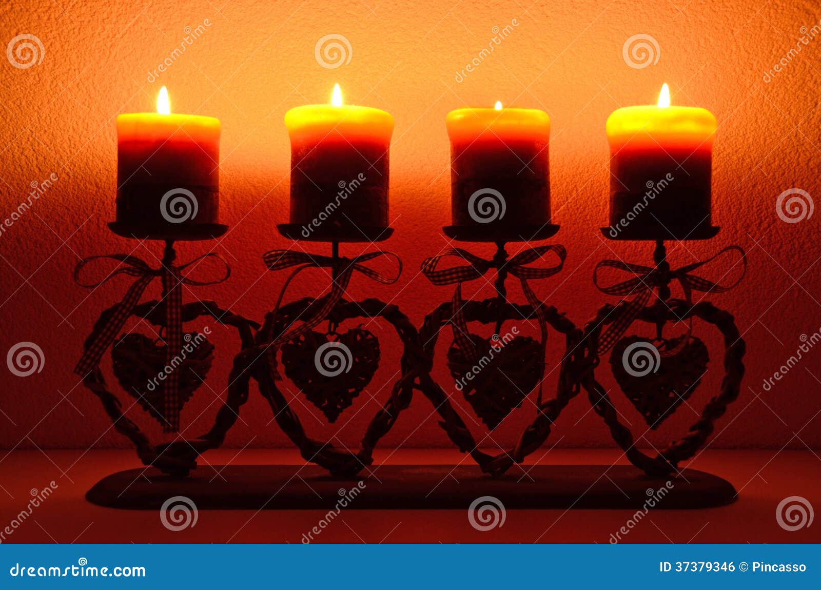 Four candles stock photo. Image of dark, light, ceremony - 37379346
