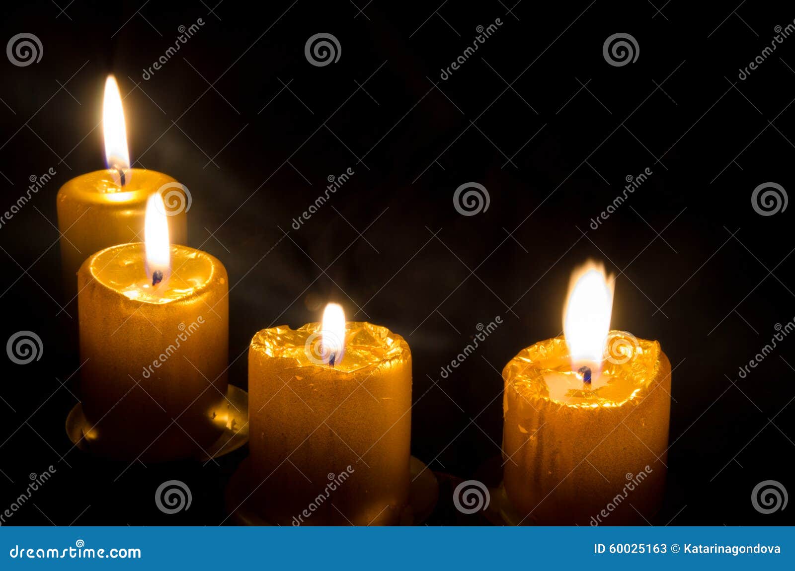 Four candles stock image. Image of festive, compassion - 60025163