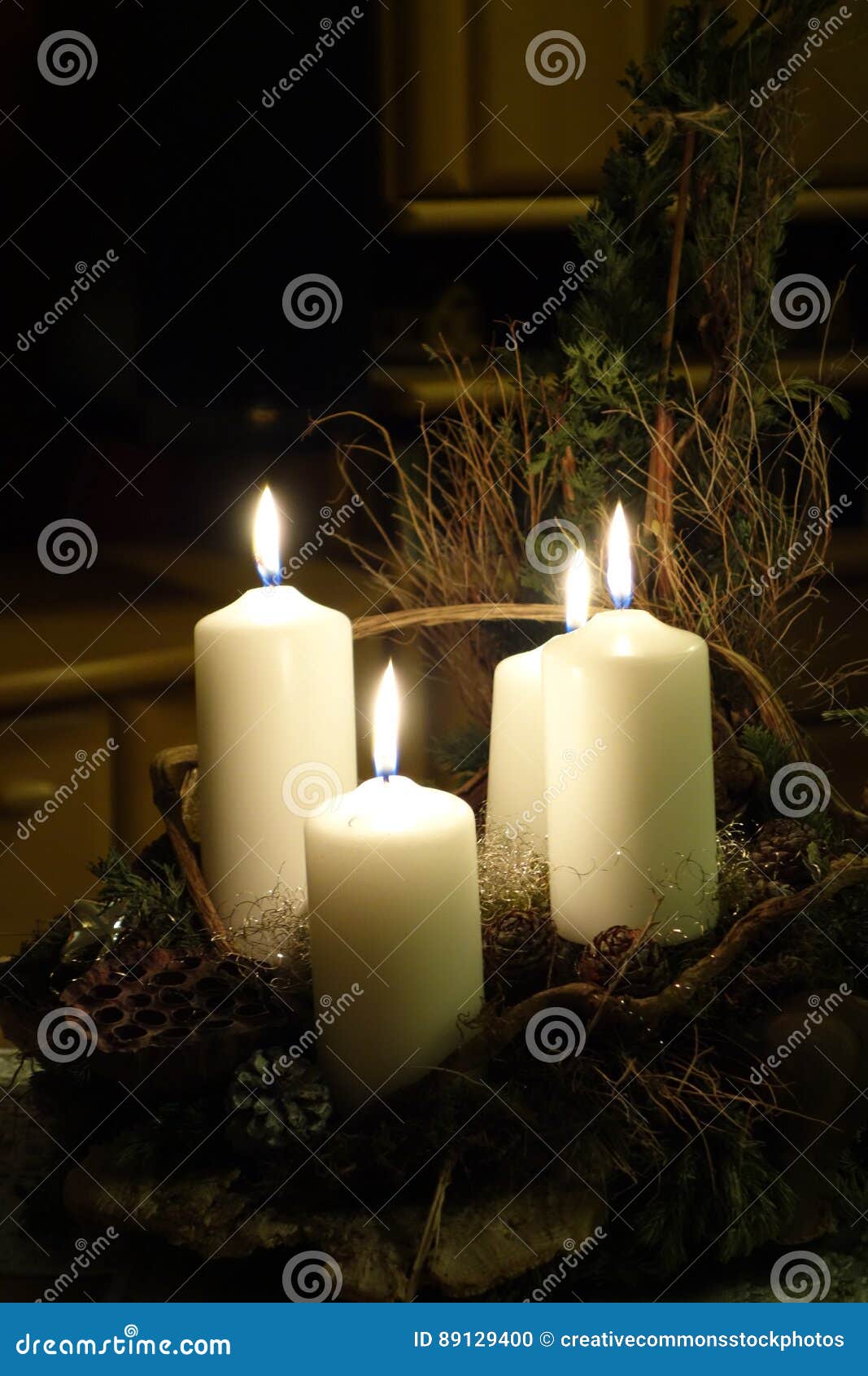 Four Candles Picture. Image: 89129400