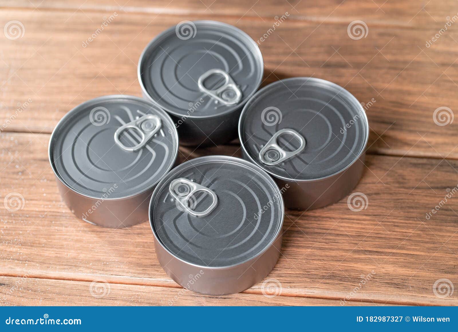 Four Cans Of Compote Fruit And Berries Royalty-Free Stock Image ...