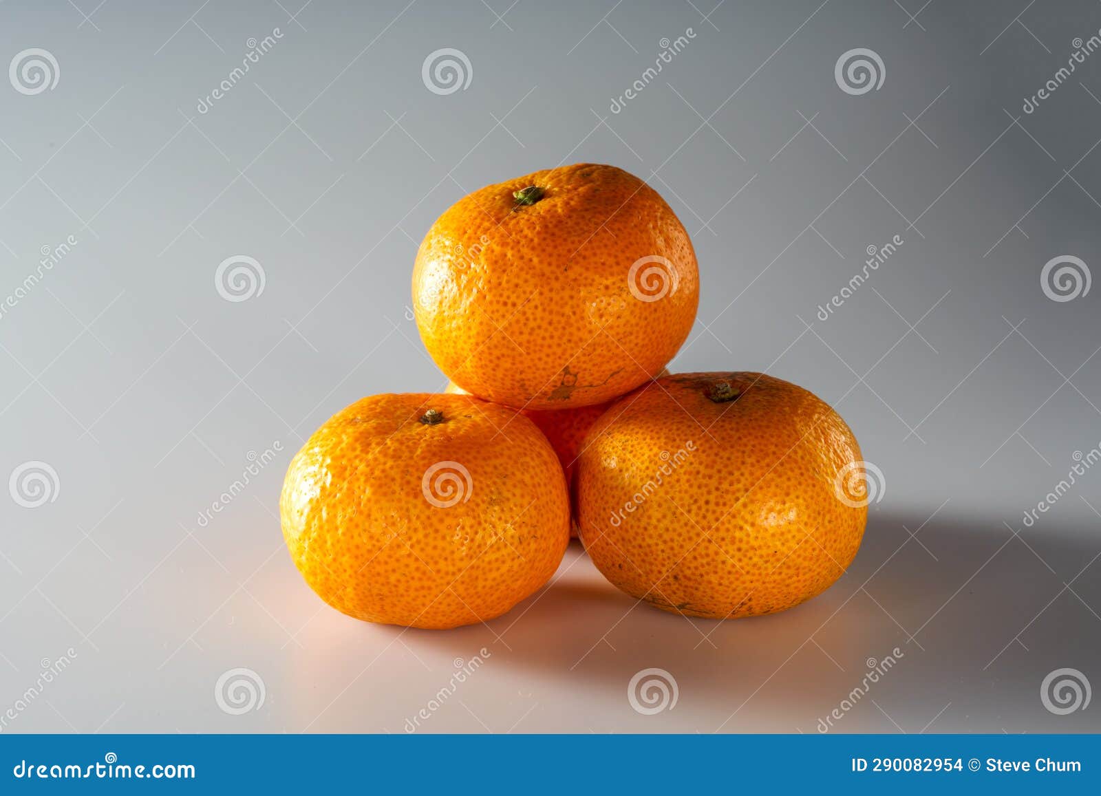 Four Cantonese Sugar Oranges Close-up on White Stock Photo - Image of ...