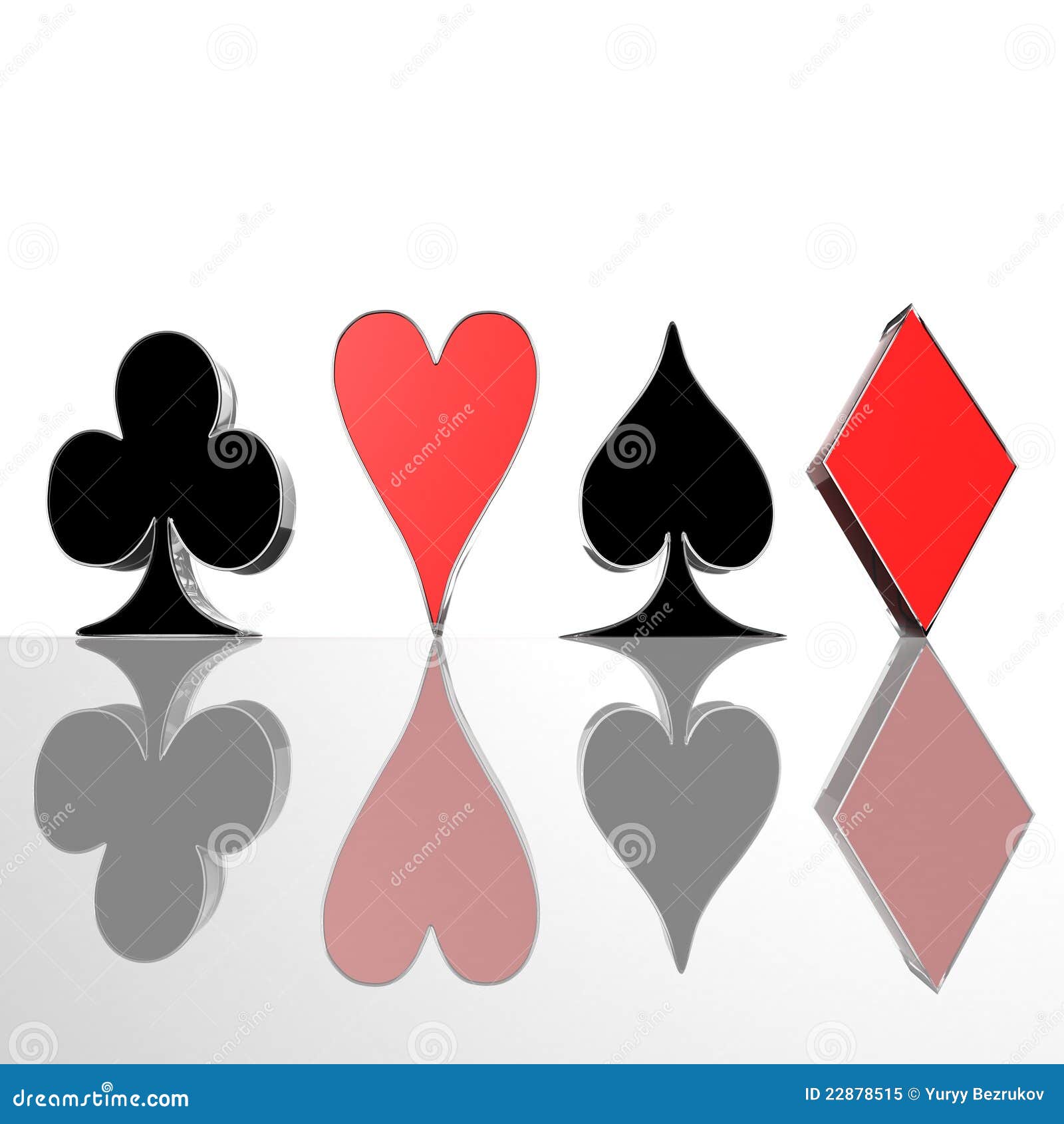 Four Card Suits. Cards Deck. Cartoon Vector | CartoonDealer.com #59500227