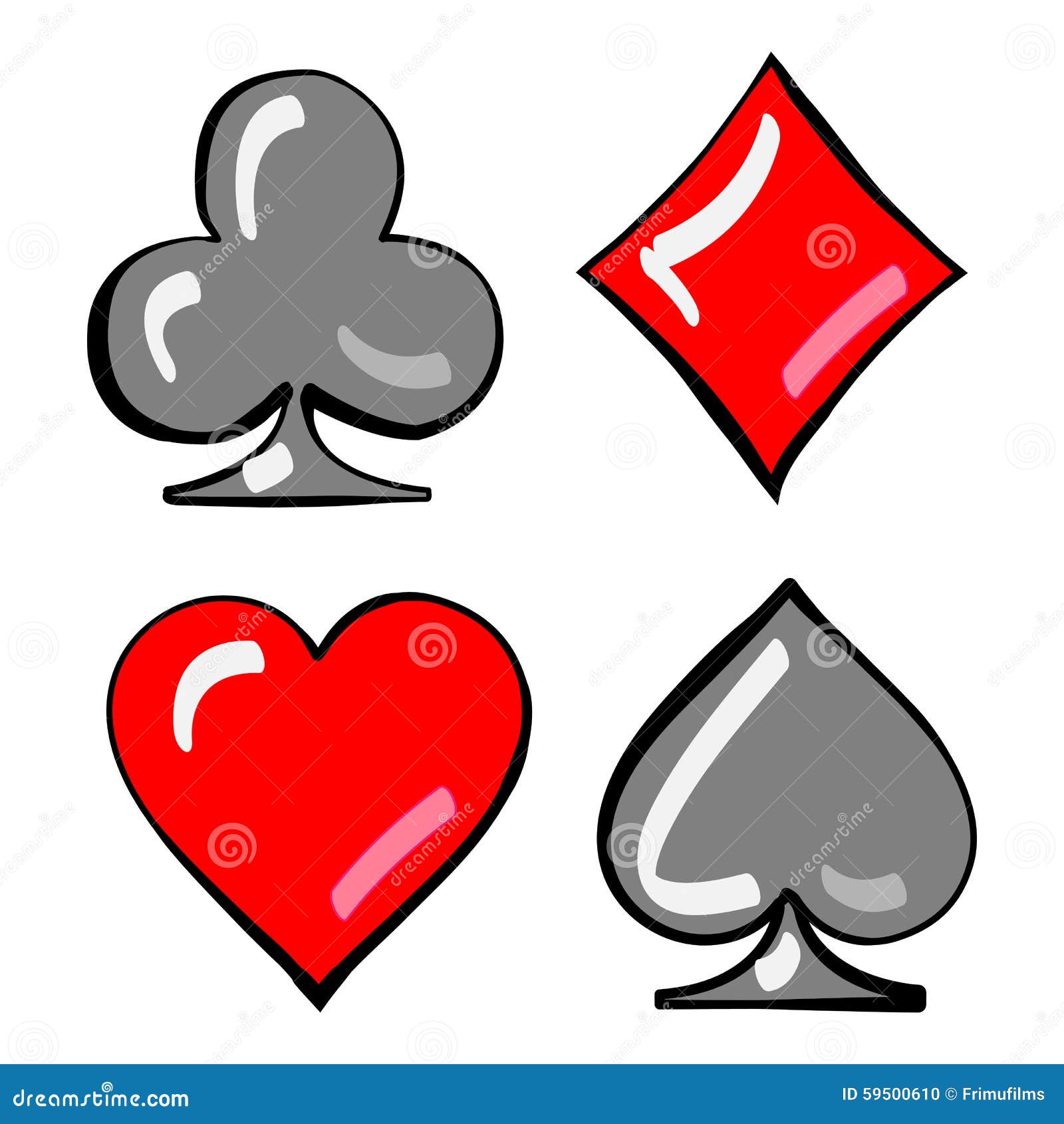 Four Card Suits. Cards Deck. Stock Vector - Illustration of cards ...