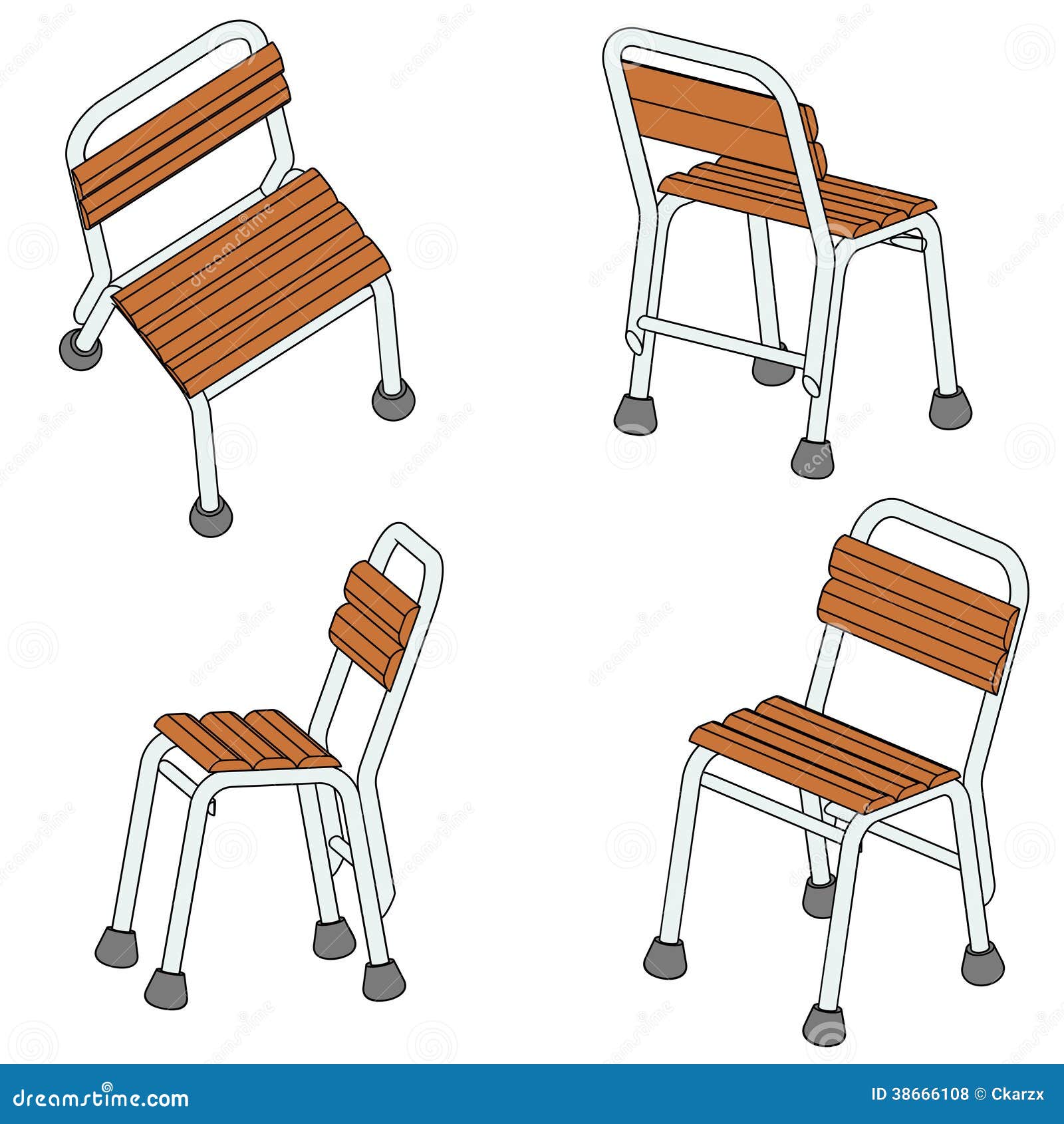 Four Chair In Green Screen, Chroma Key Royalty-Free Stock Photography ...