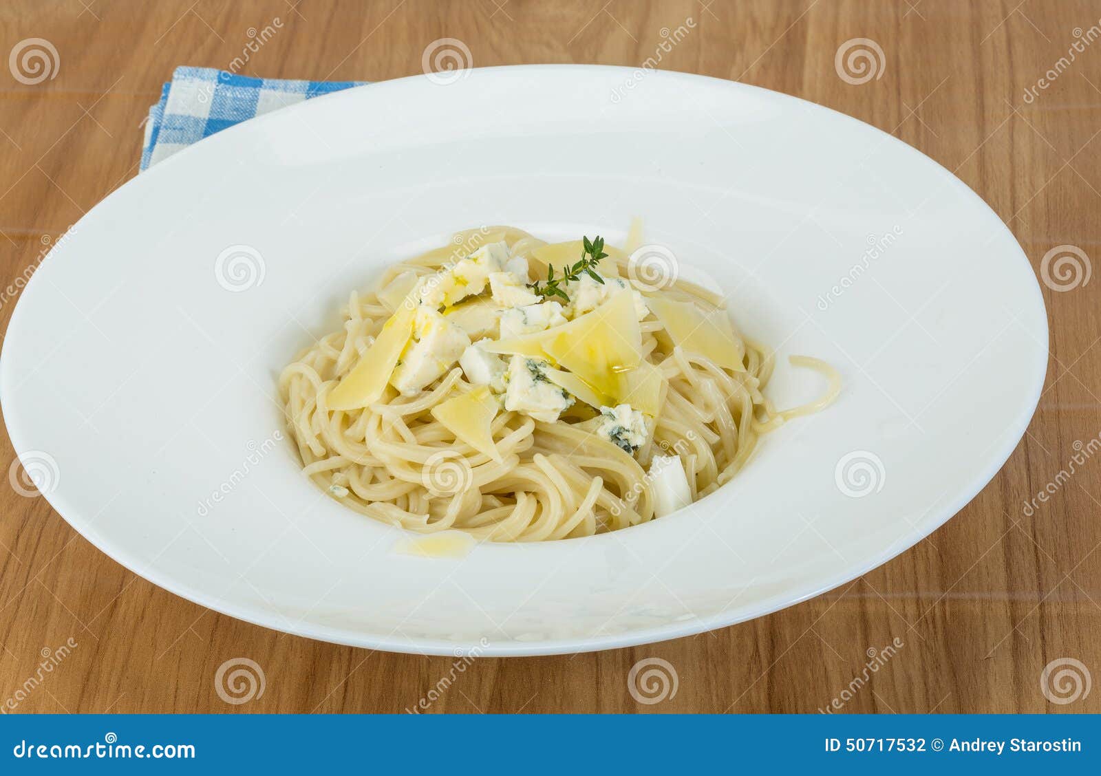 Four cheese spaghetti stock photo. Image of closeup, restaurant - 50717532