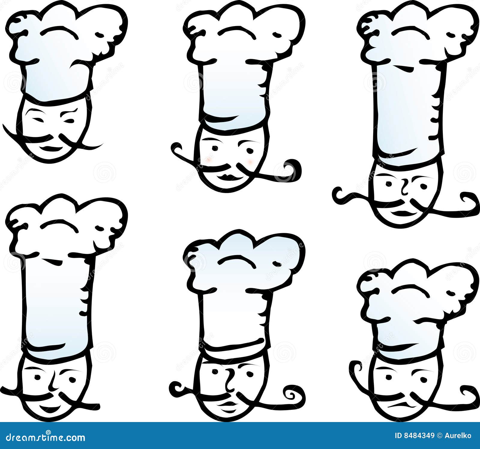 Four chiefs stock vector. Illustration of clip, face, cartoon - 8484349