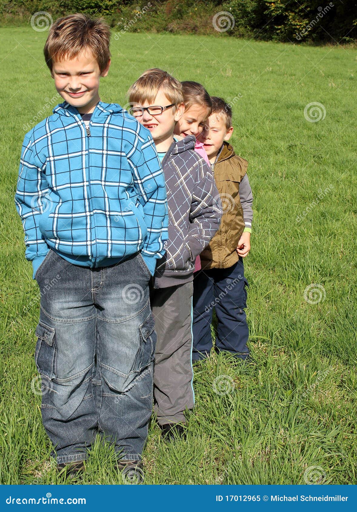 Four children stock image. Image of lagomorphs, children - 17012965