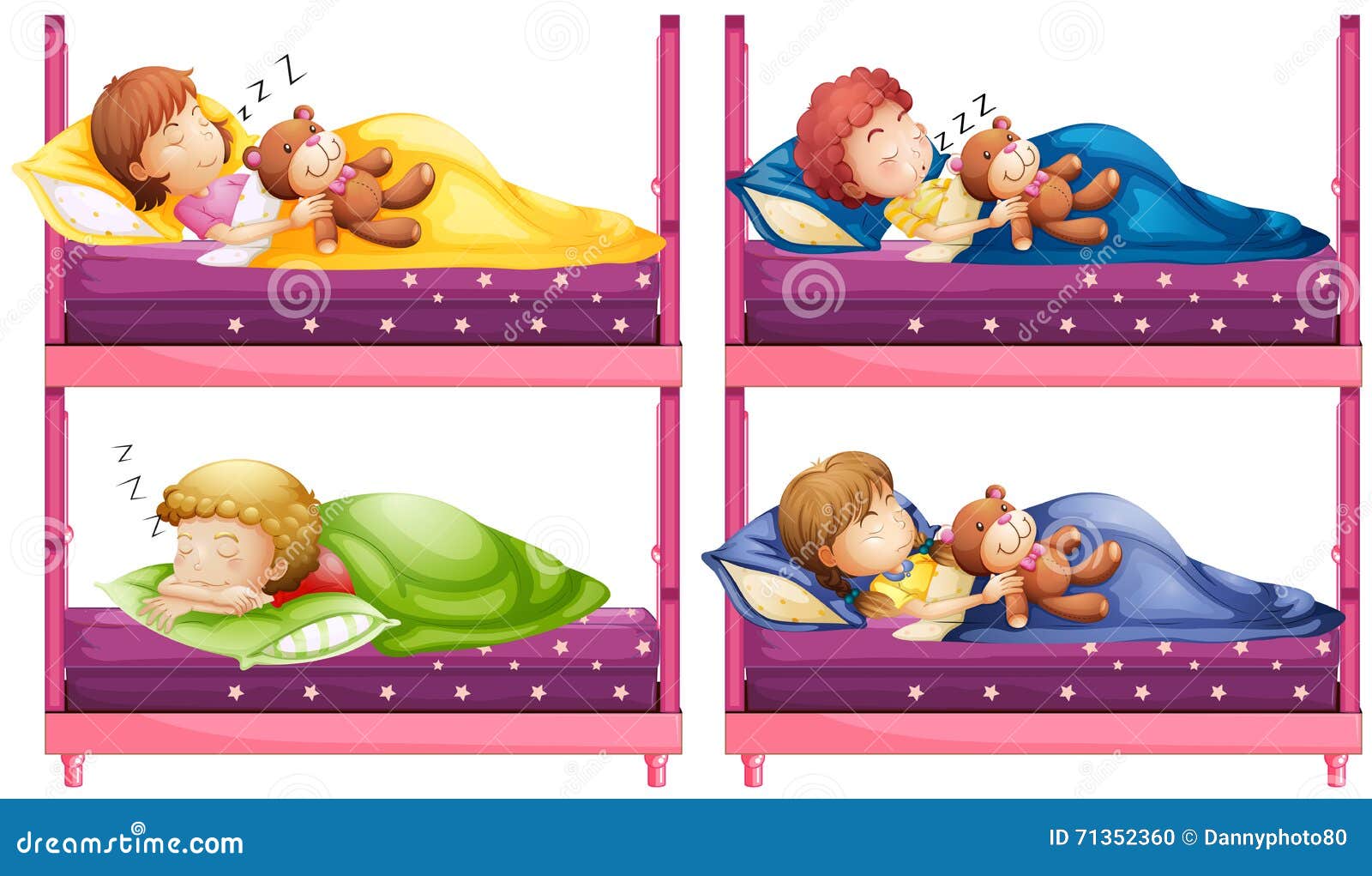 Sleeping Kids Clip Art