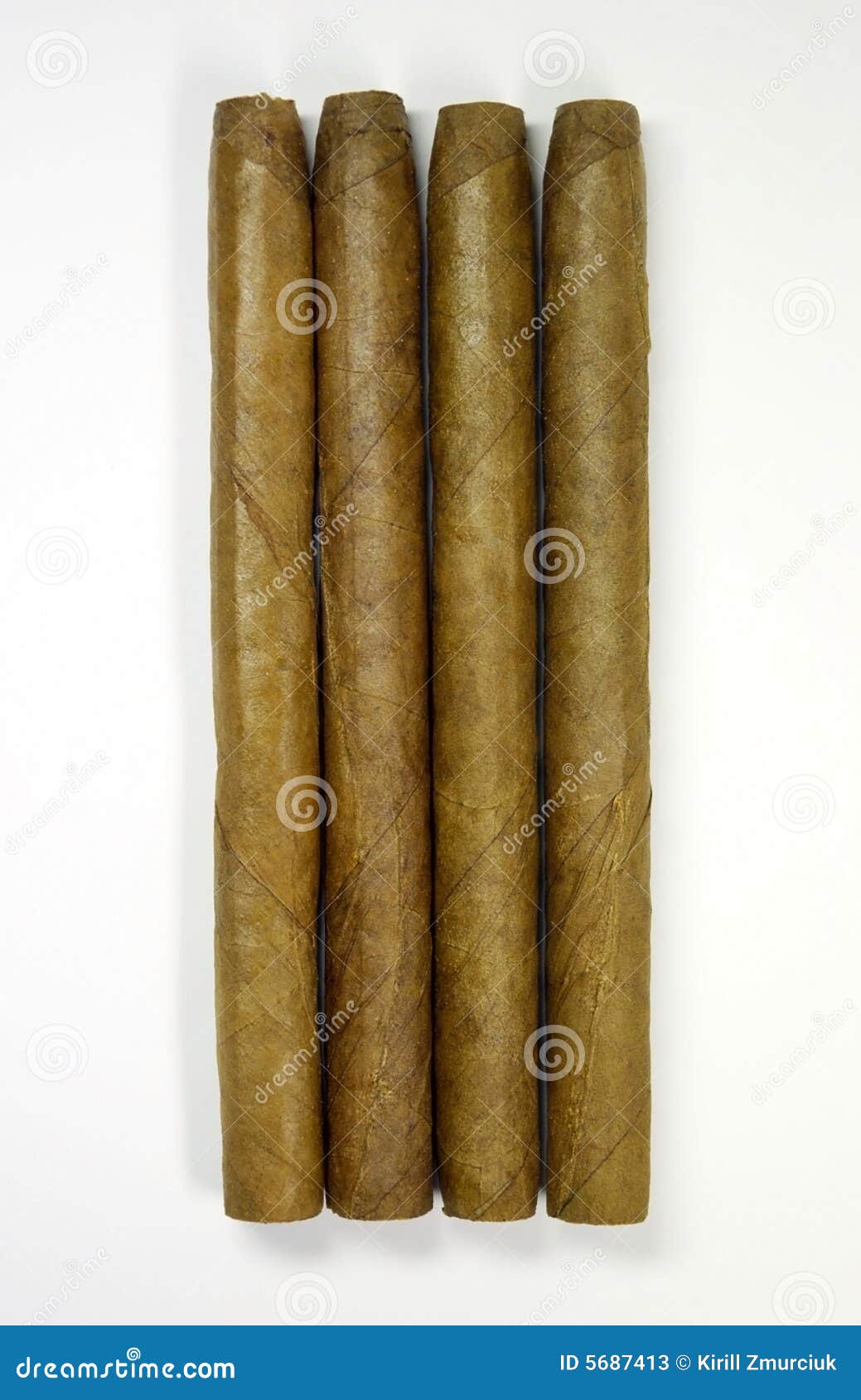 Four cigars from top stock image. Image of smoking, product - 5687413
