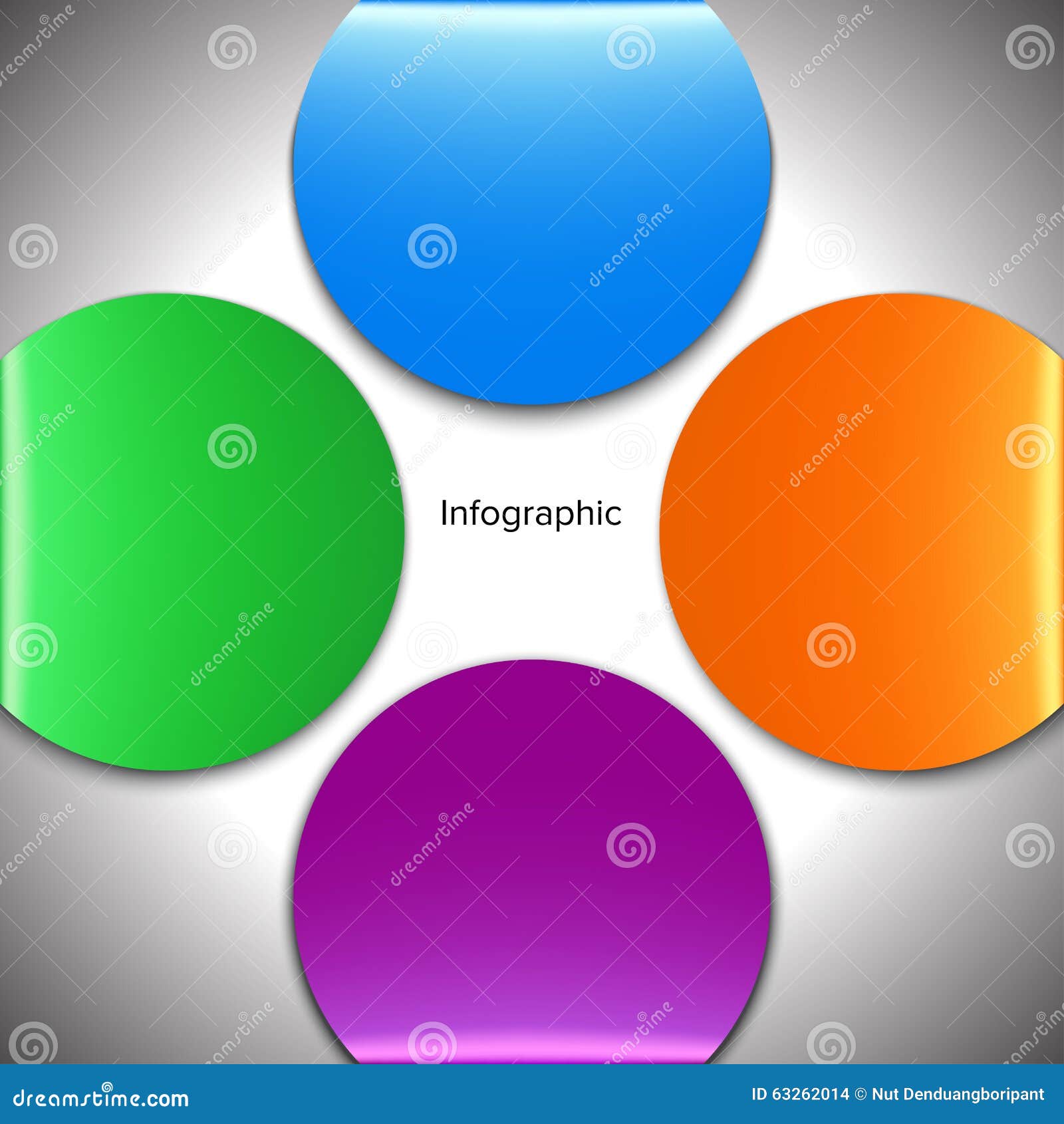 Four circle infographic stock vector. Illustration of infographic ...