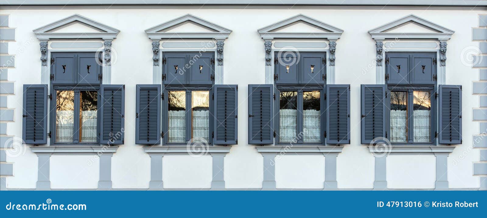 Four classic windows stock photo. Image of wooden, color - 47913016