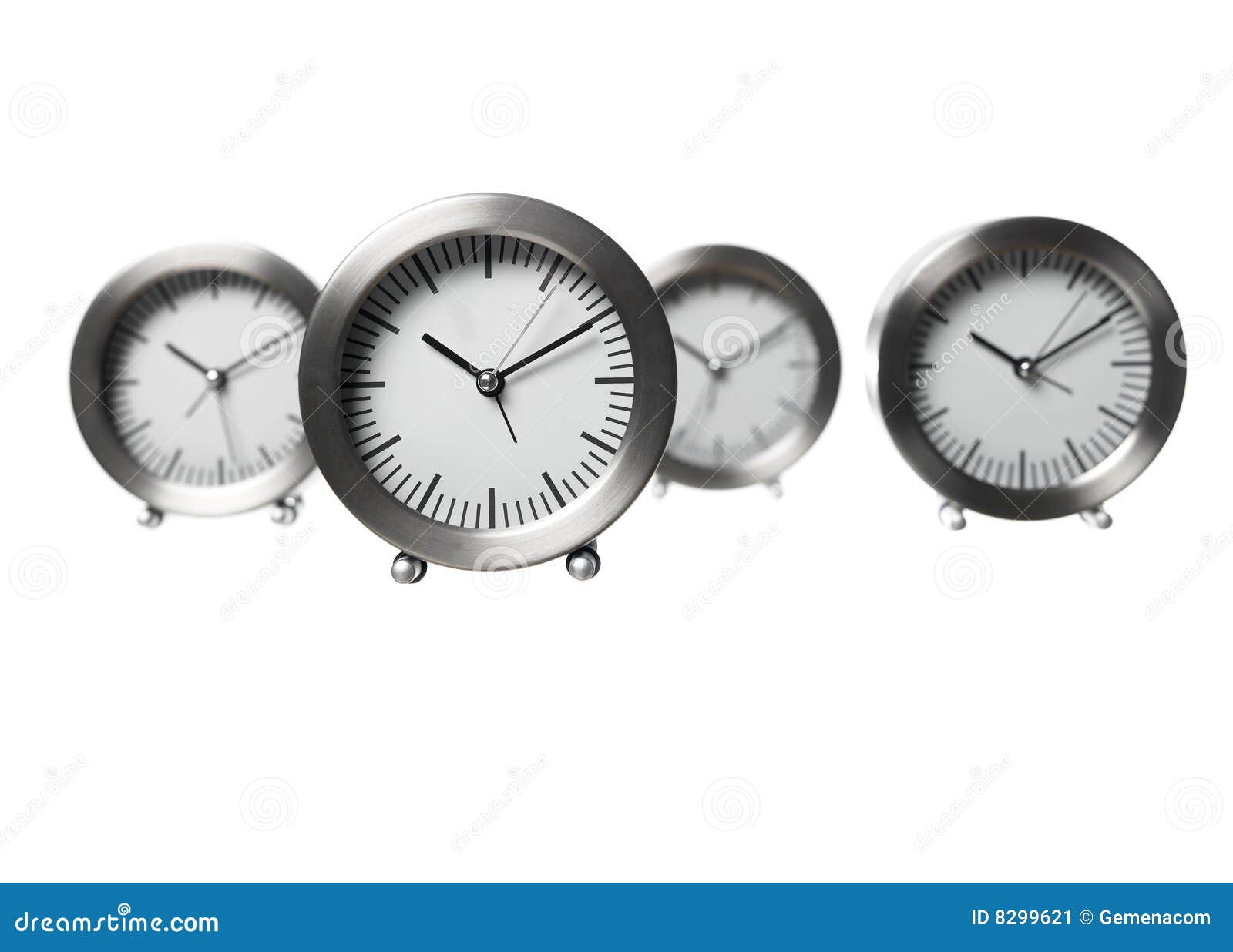 Four clocks stock image. Image of four, background, still - 8299621