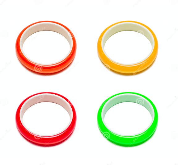 Four color bracelets stock illustration. Illustration of fashion - 7340194