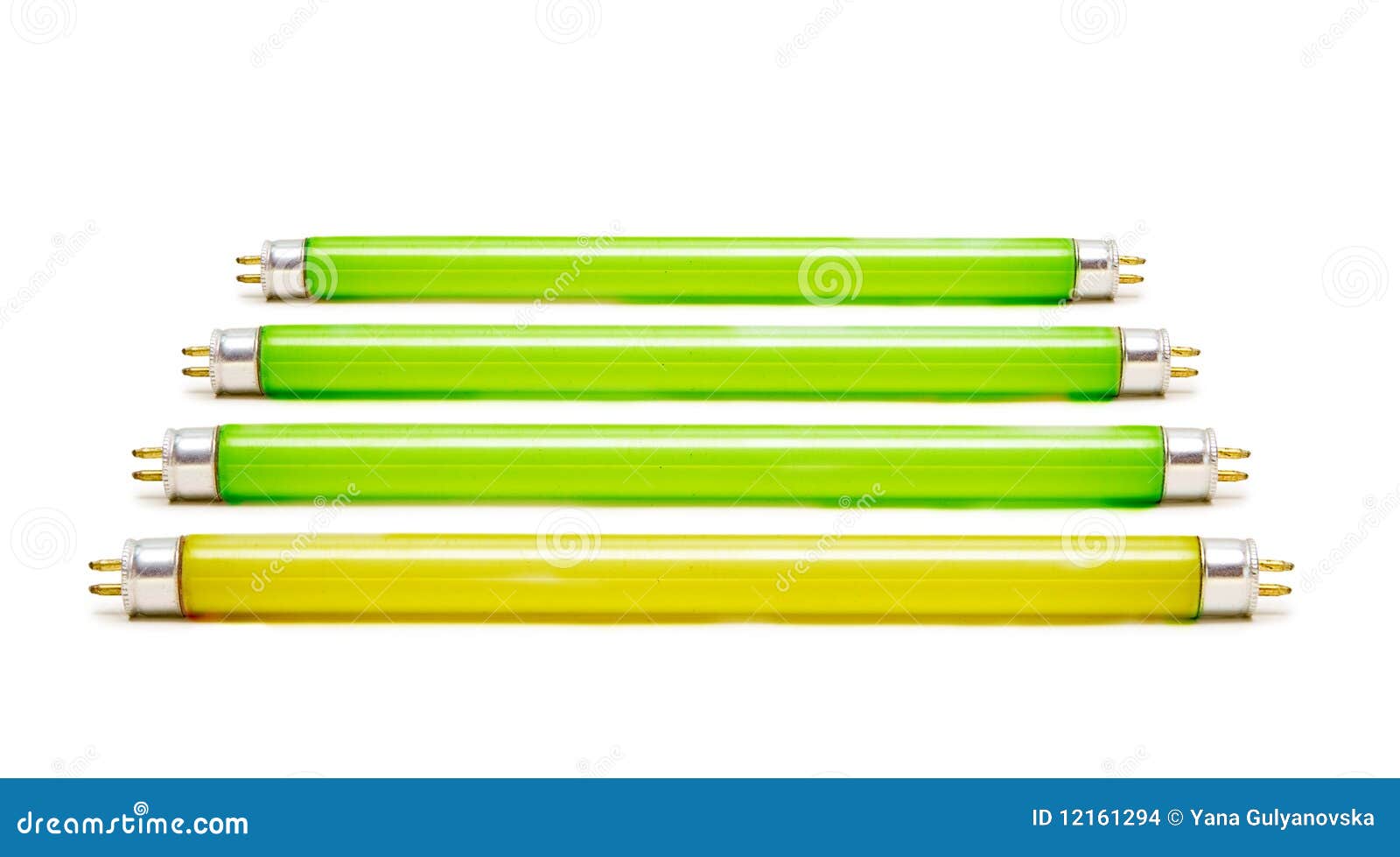 Four color bulbs stock photo. Image of electric, green - 12161294