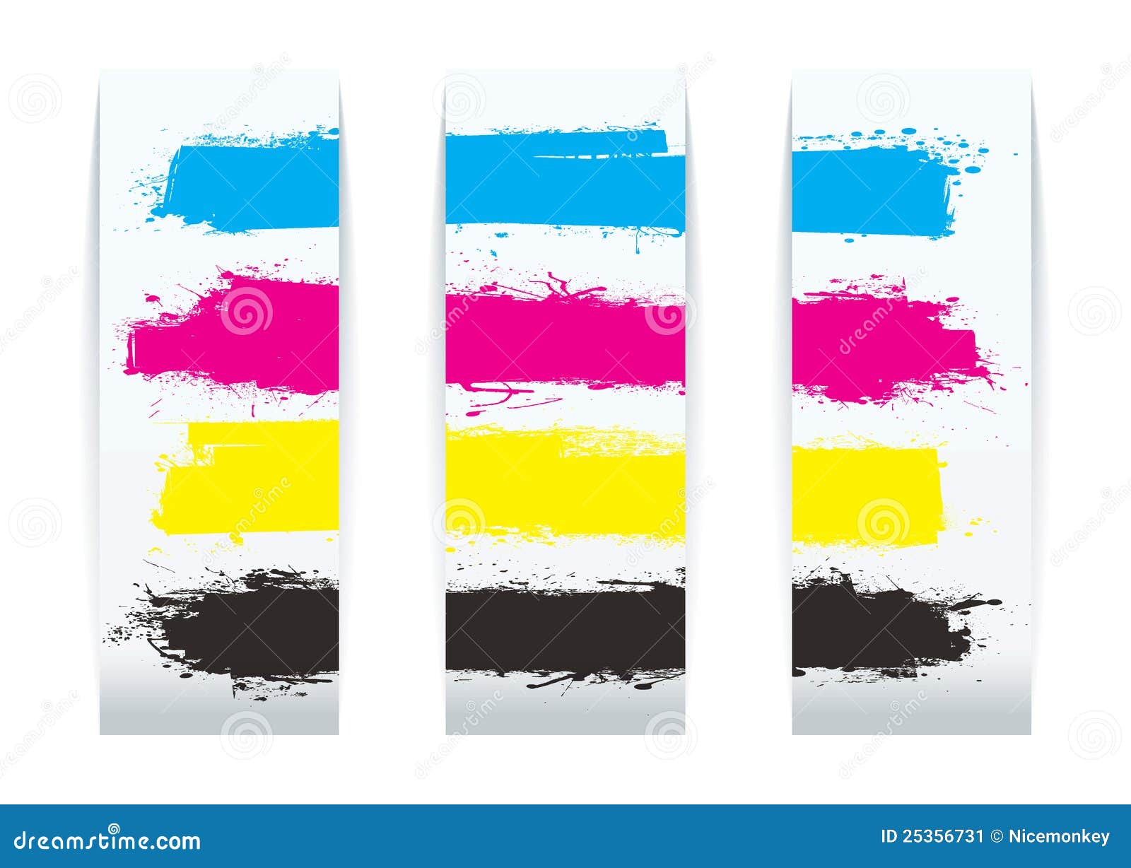 Four color paper stock illustration. Illustration of modern - 25356731