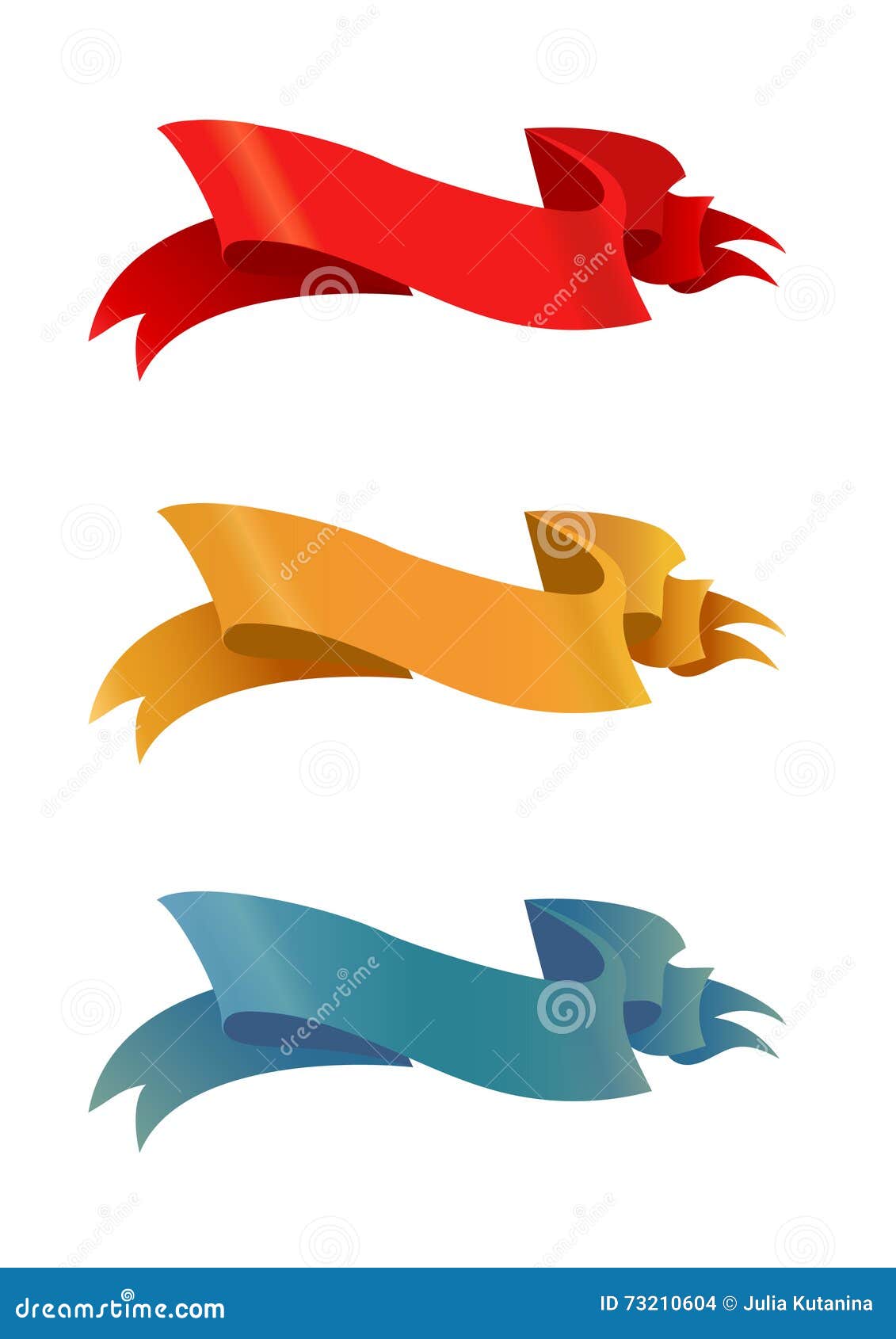 Four color ribbon patterns stock vector. Illustration of layout - 73210604