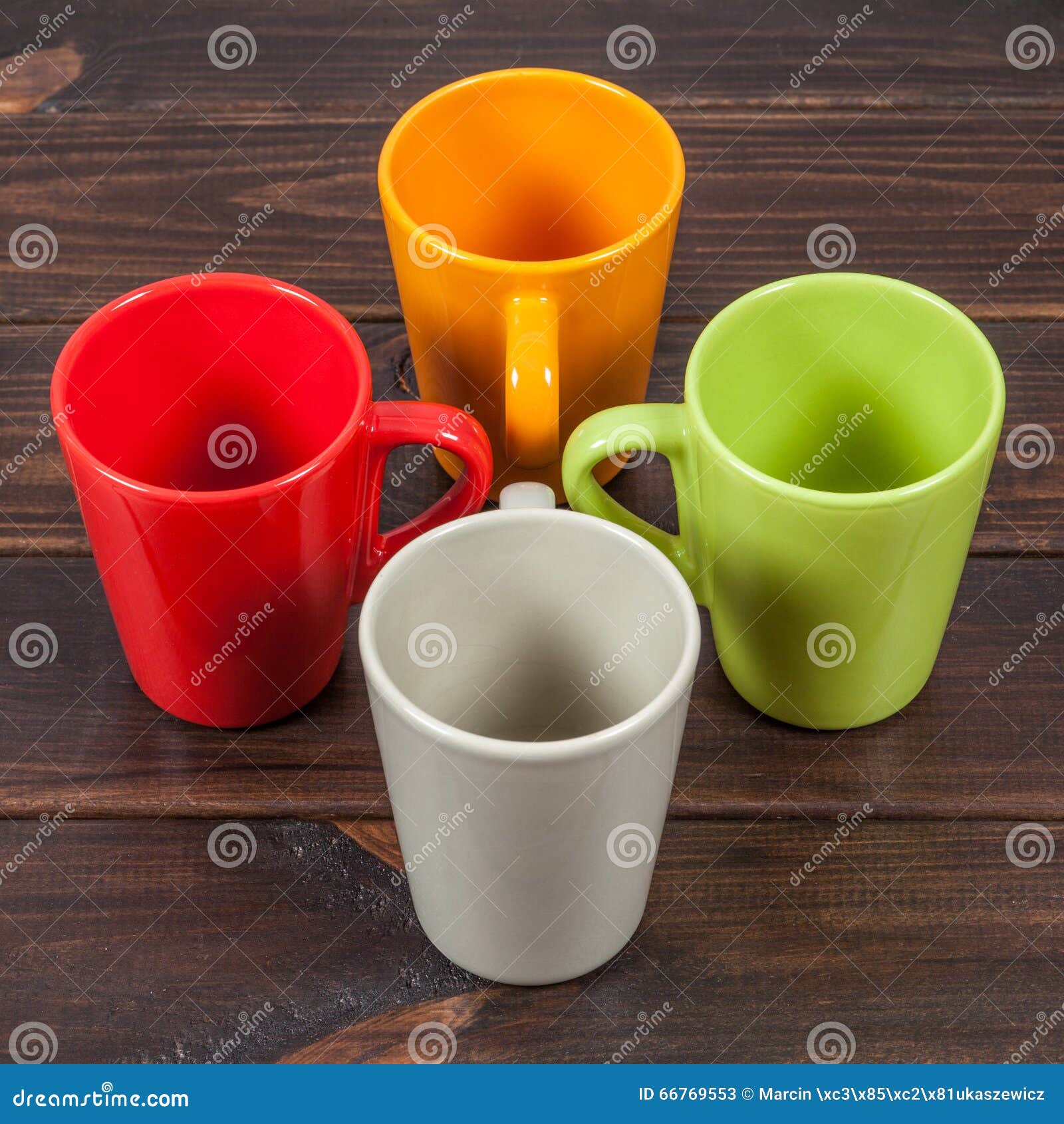 Four color tea cups stock image. Image of cross, concept - 66769553