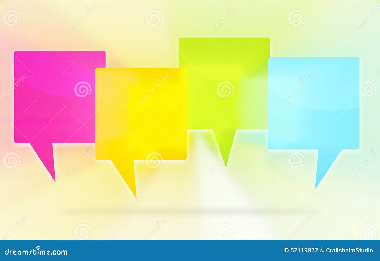 Set Of Colored Blank Bookmarks Vector Illustration | CartoonDealer.com ...