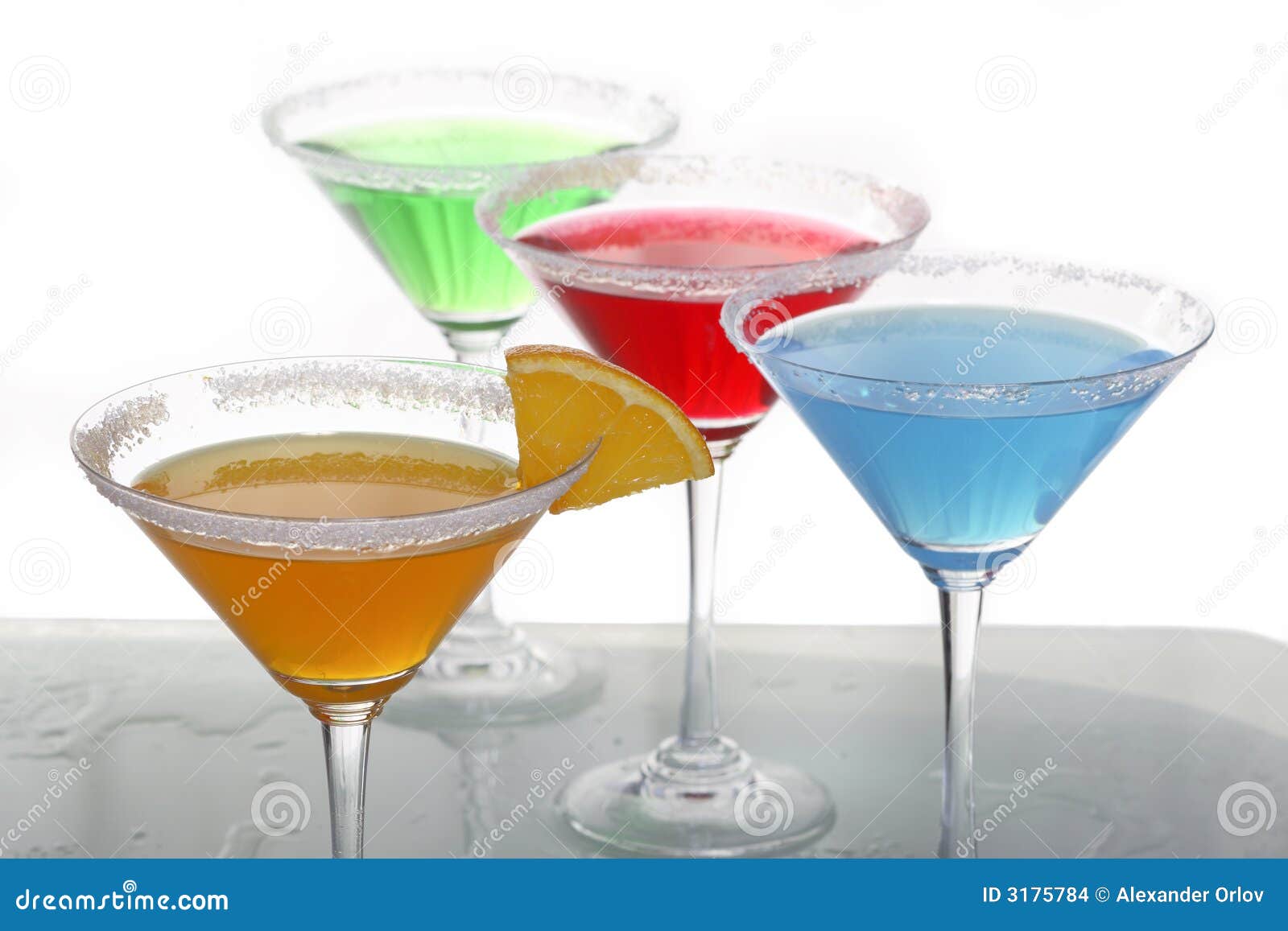 Four colored cocktails 3 stock photo. Image of mixing - 3175784