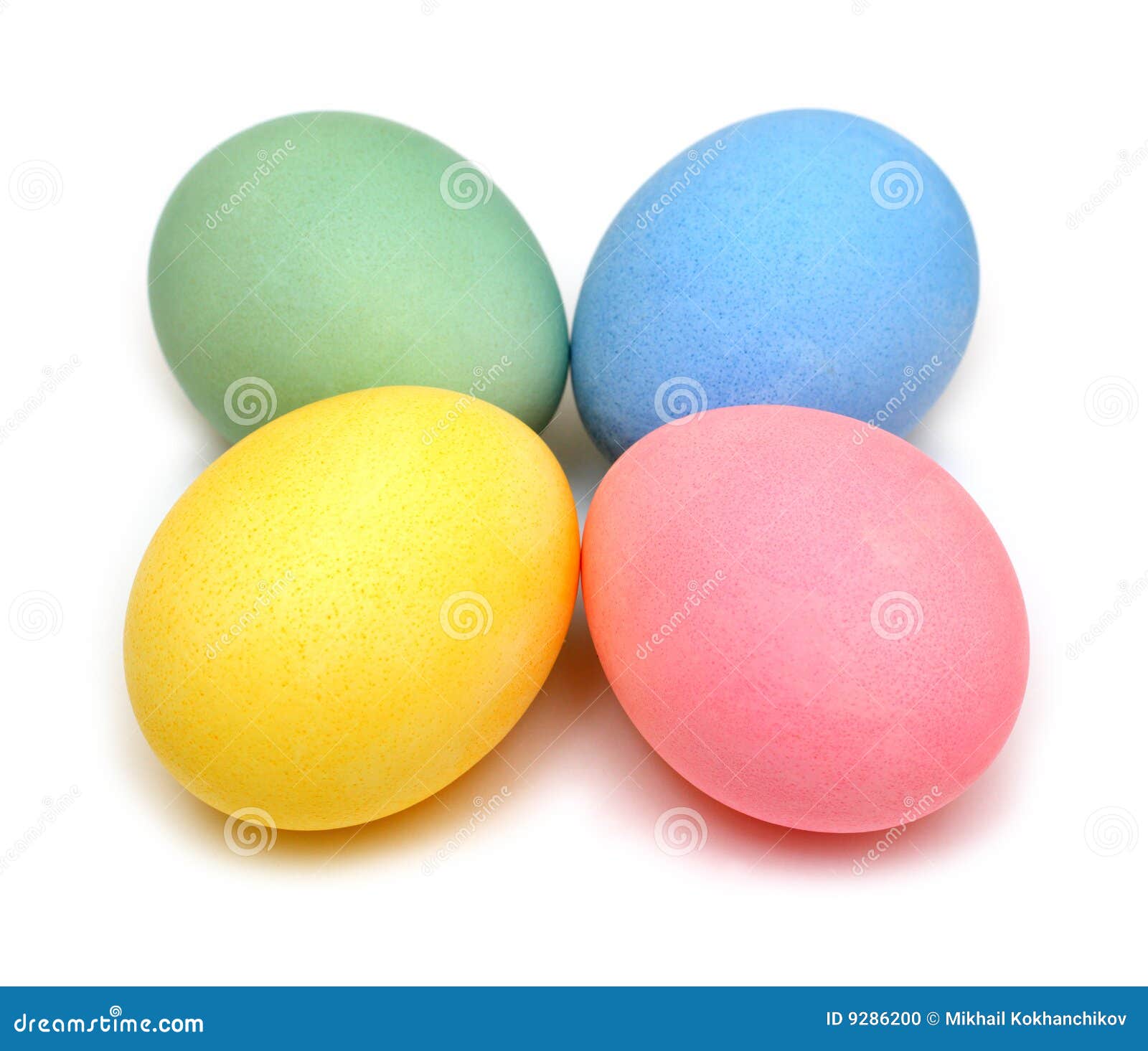 Four Colored Blocks For Yoga, Lie Side By Side, Concept, On A White ...