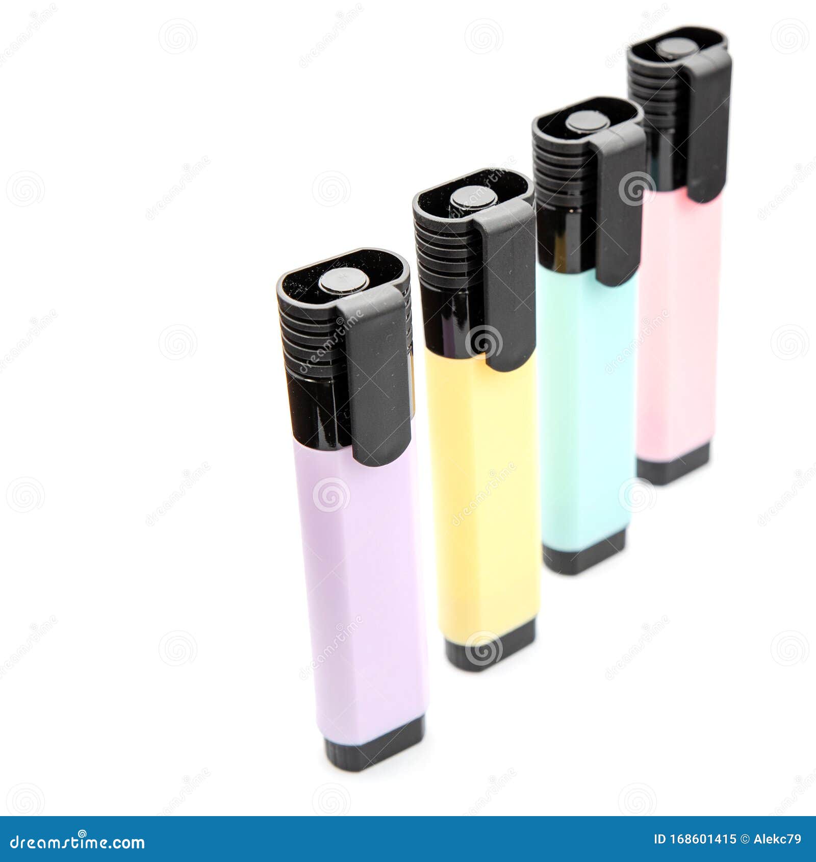Colored Markers on a White Background Stock Image - Image of pencil ...