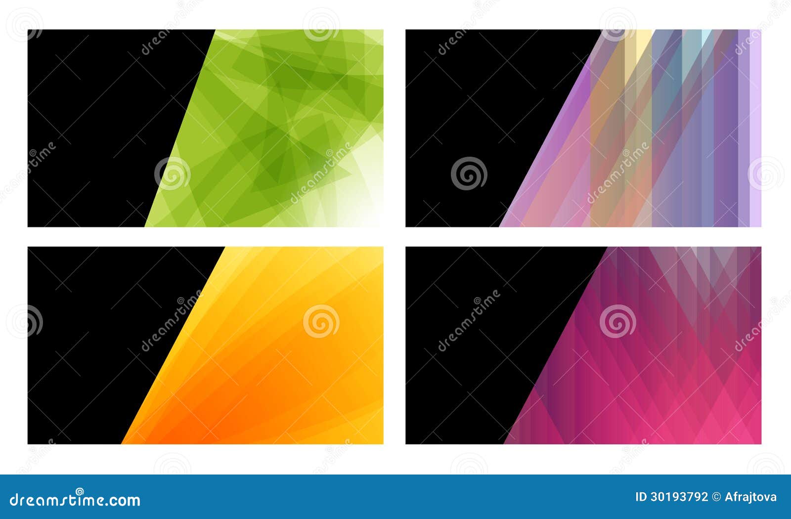 Abstract Business Cards stock vector. Illustration of stationery - 30193792