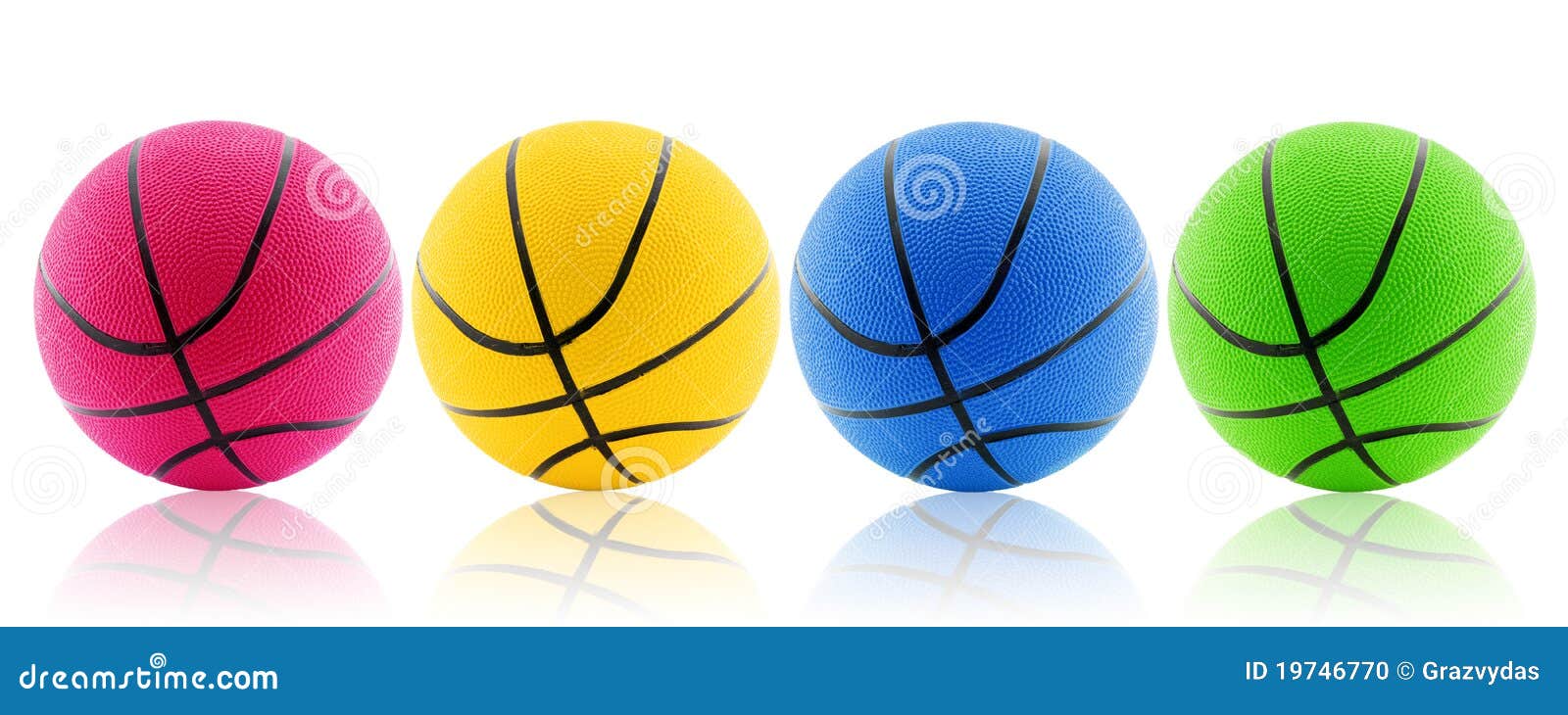 Four colorful balls. stock photo. Image of competition - 19746770