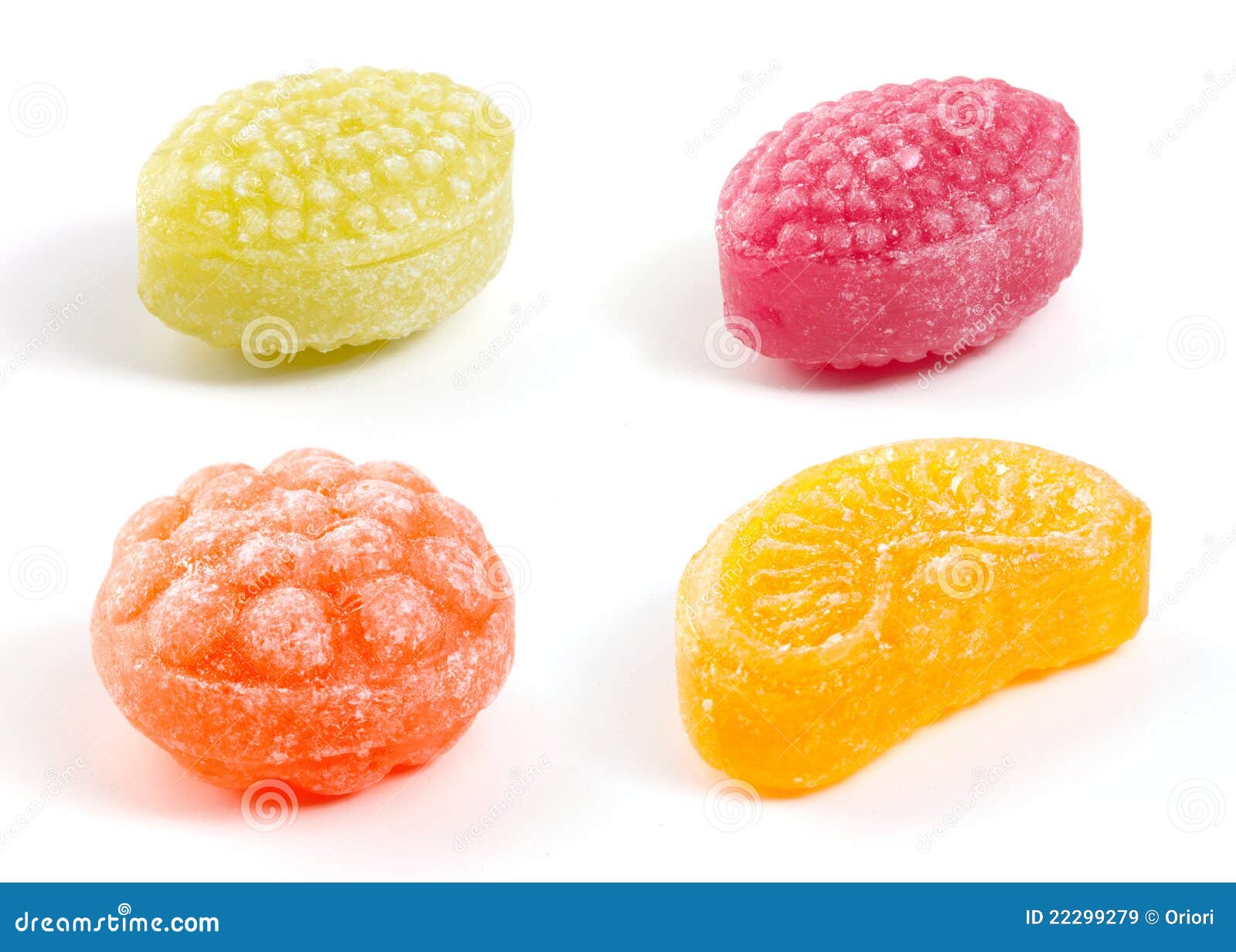 Colorful Candy In Clear Wrappers Piled In A Glass Vase Isolated On Pink ...