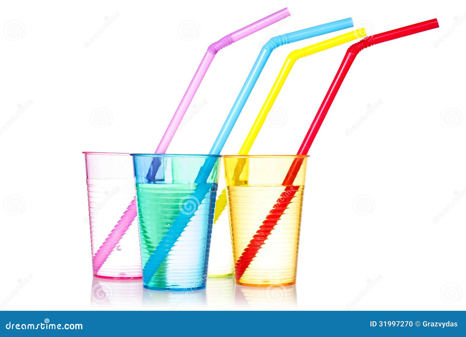 Four Colorful Drinks with Straws Stock Photo - Image of juice, alcohol ...